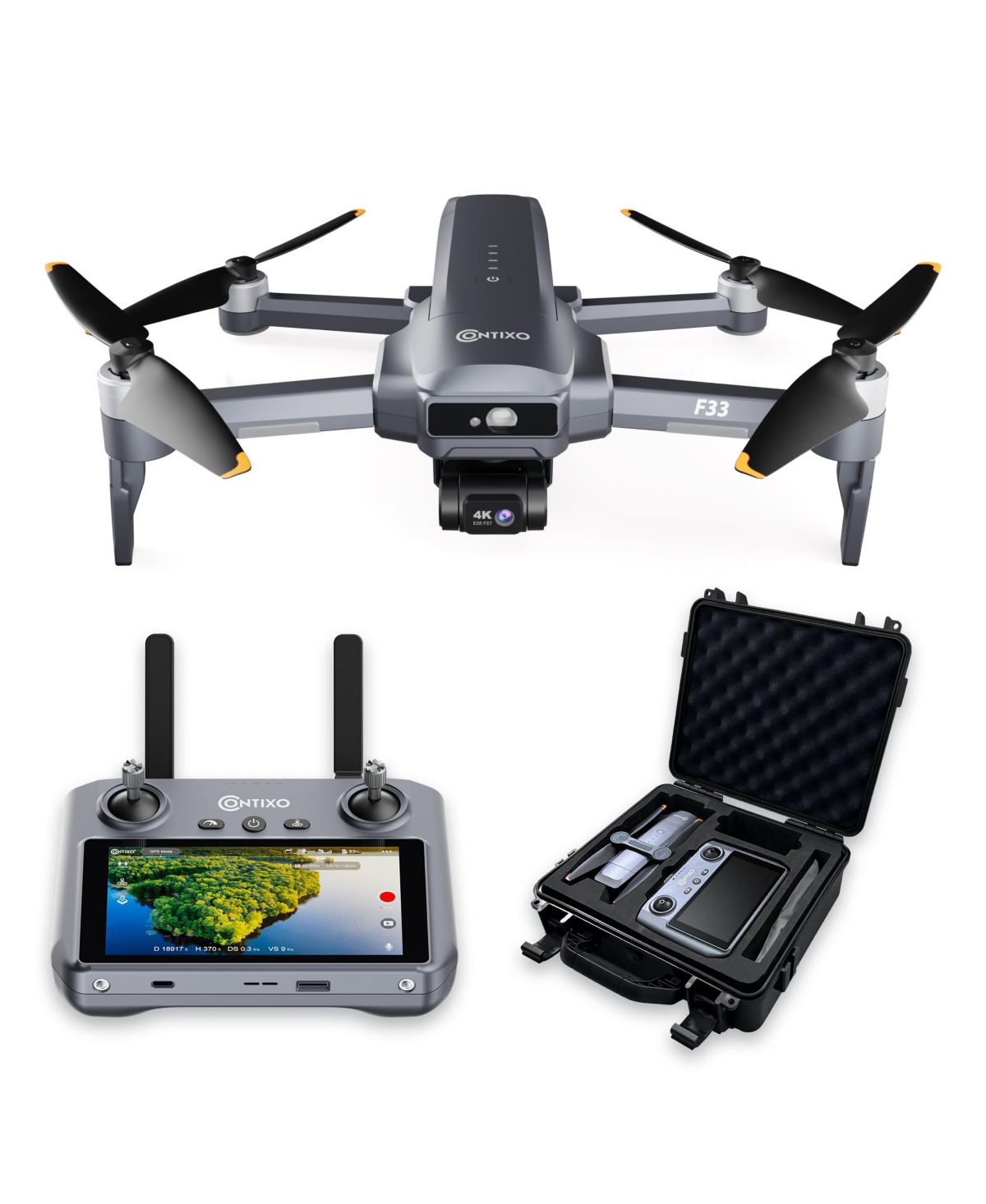 Click here for Contixo Drone with 4K Uhd Camera for Adults  "... prices