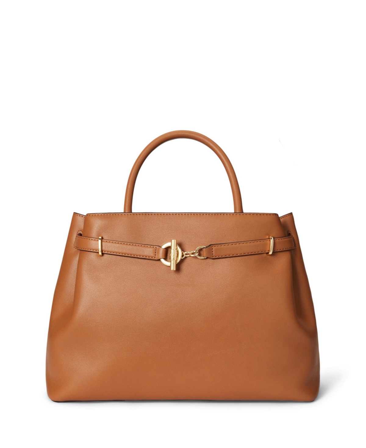 Click here for Lauren Ralph Lauren Leather Blaike Satchel Bag - C... prices