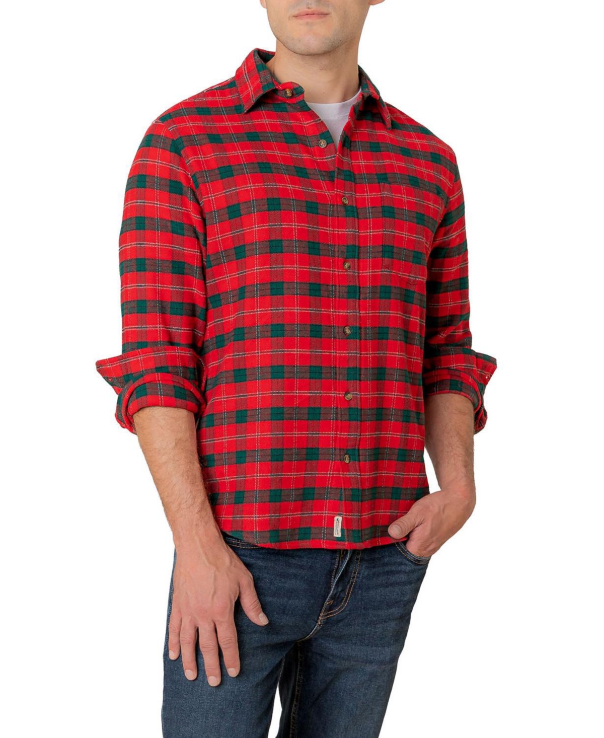 Click here for Hope & Henry Mens Organic Long Sleeve Flannel Butt... prices