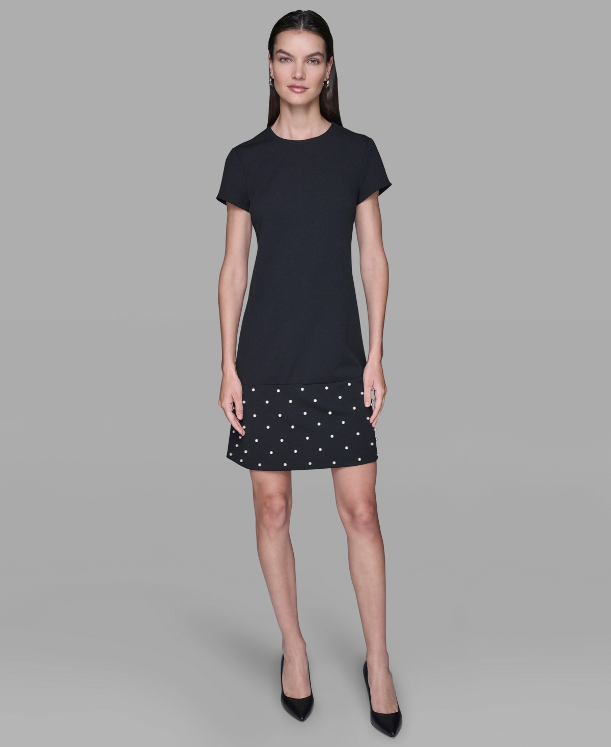 Click here for Karl Lagerfeld Paris Womens Scuba Crepe Sheath Dre... prices