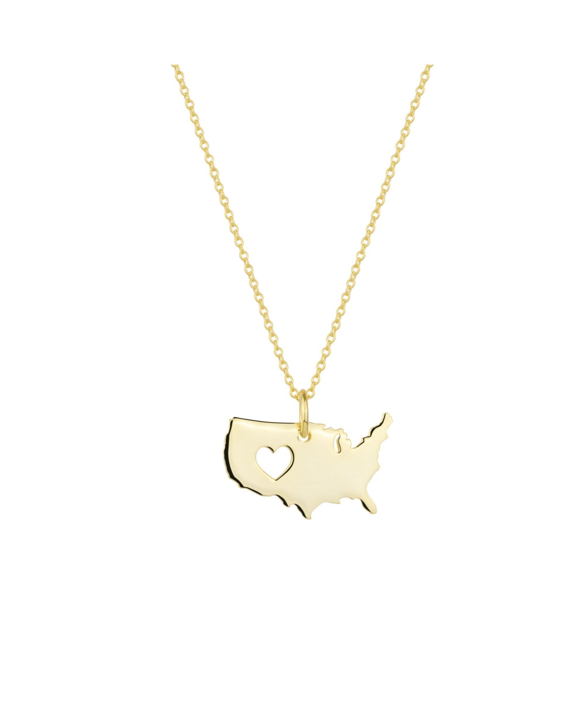 Click here for Spero London Love Usa Map Heart Necklace Sterling... prices