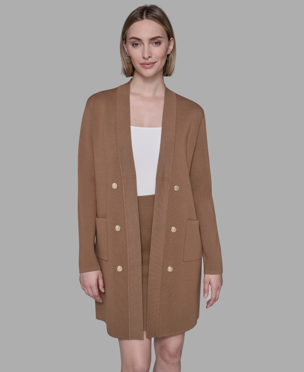 Click here for Karl Lagerfeld Paris Womens Long Sleeves Cardigan... prices