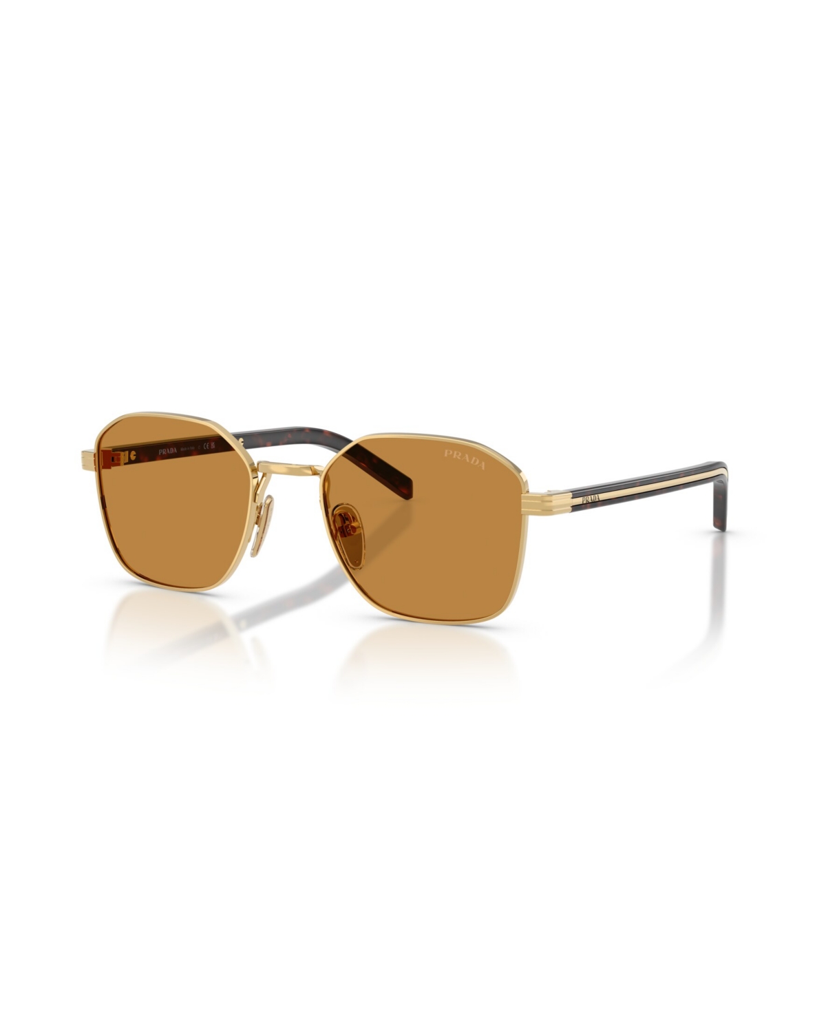 Click here for Prada Mens Square Sunglasses  Pr C50S - Gold  Brow... prices