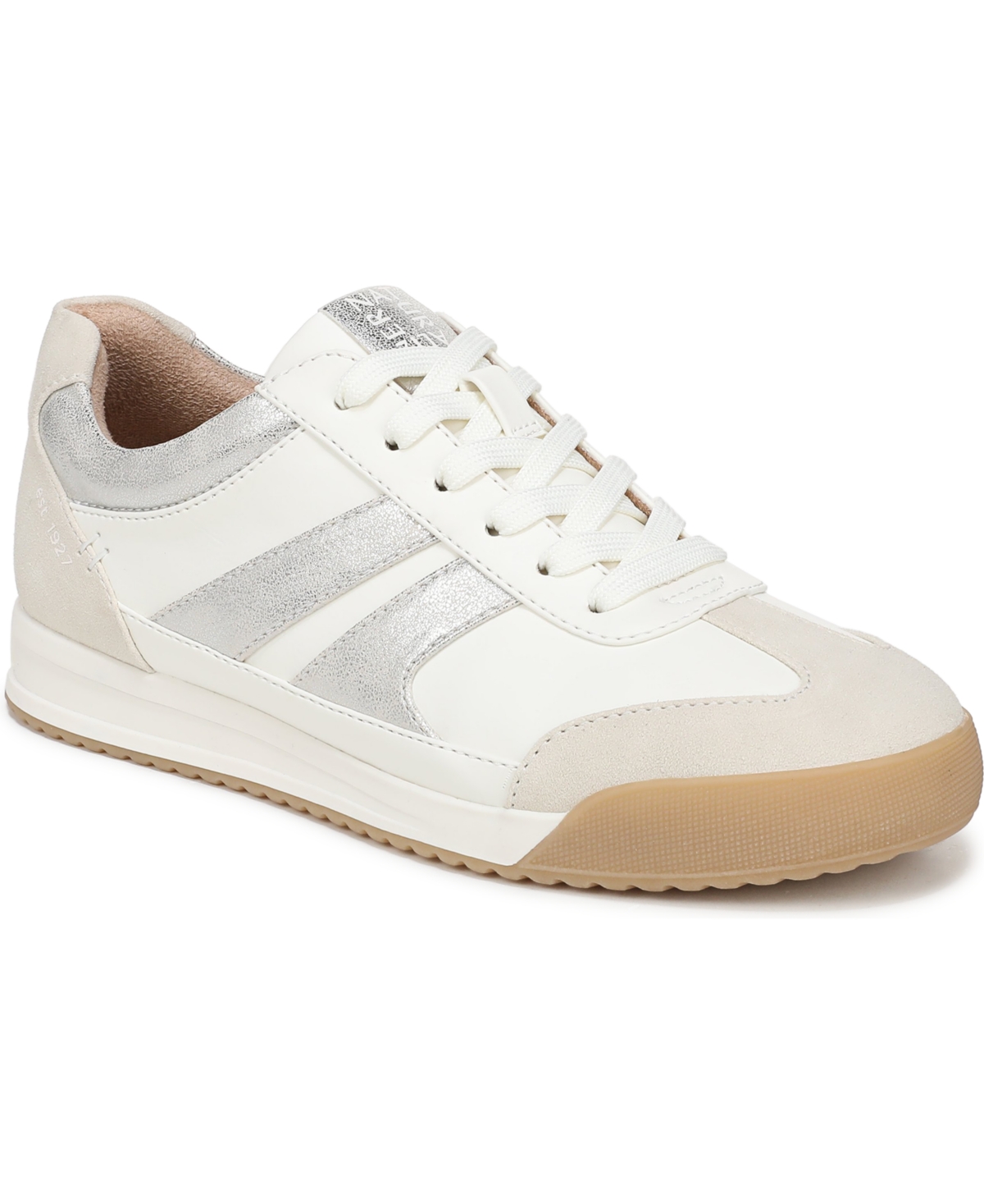 Click here for Naturalizer Womens Garnet Lace-Up Shoes - White/Si... prices