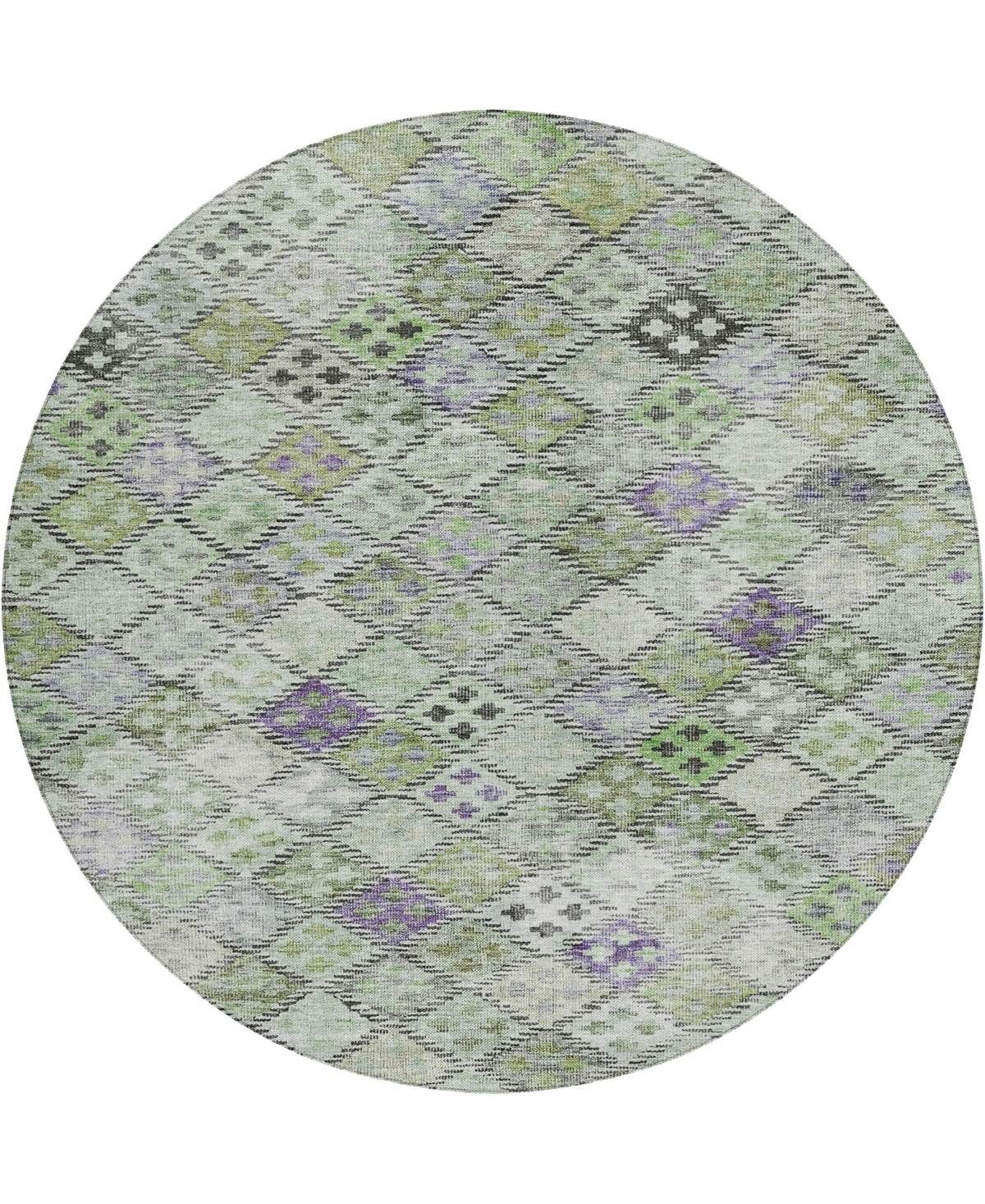 Click here for Dalyn Solace SL6 8x8 Round Area Rug - Green prices
