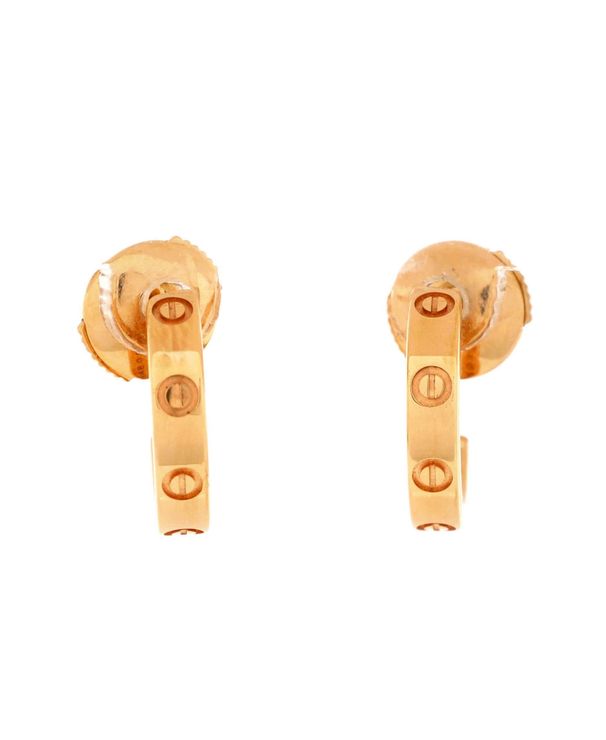 Click here for Pre-Owned Cartier Love Hoop Earrings - 18k rose go... prices