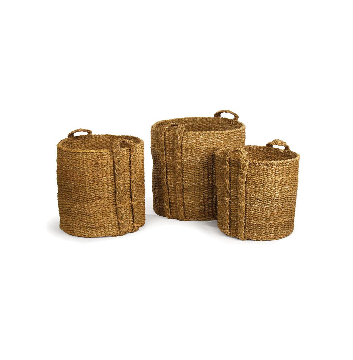 Click here for Napa Home & Garden Seagrass Round Baskets Large Se... prices