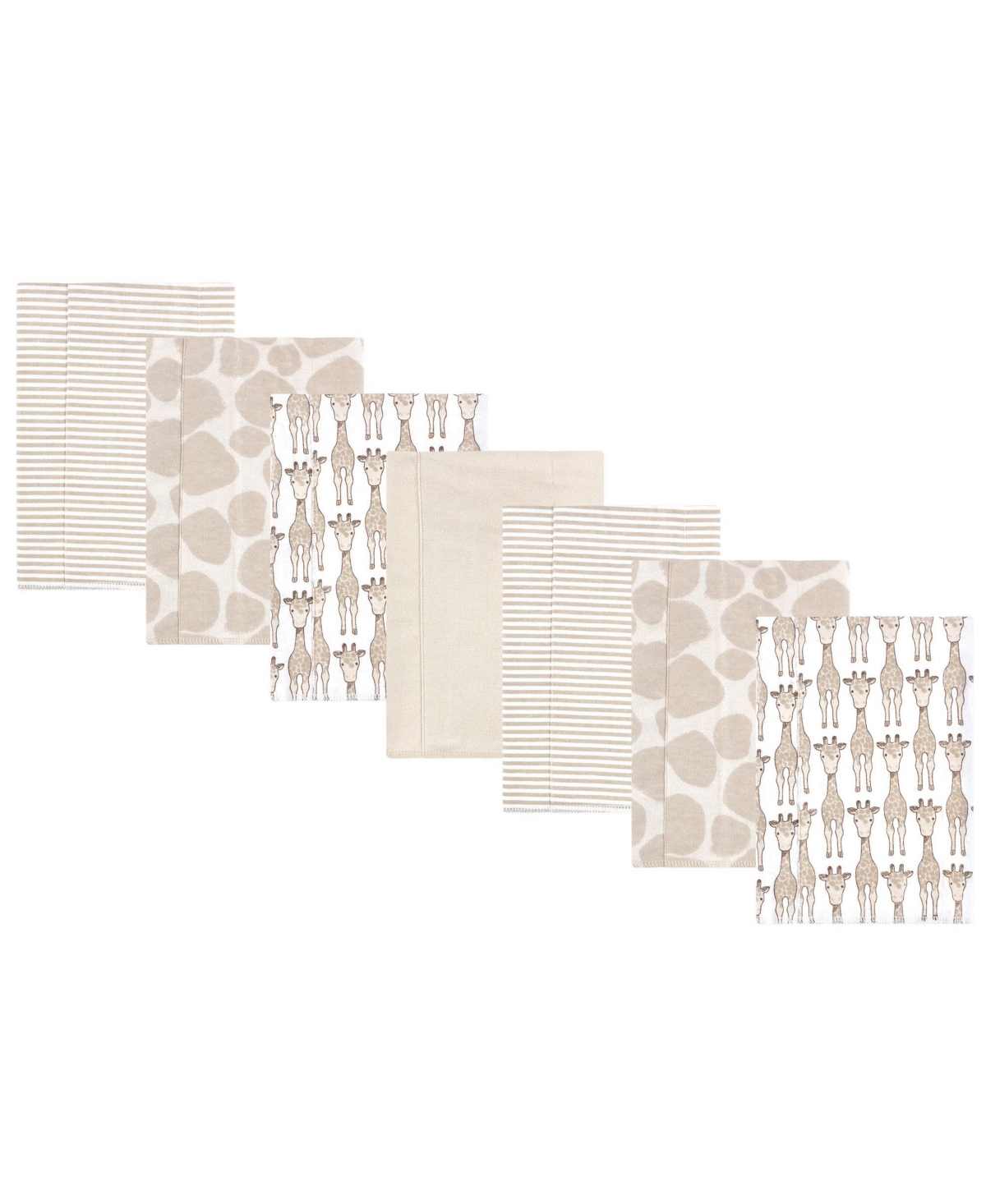 Click here for Hudson Baby Cotton Flannel Burp Cloths 7-Pack  Gir... prices