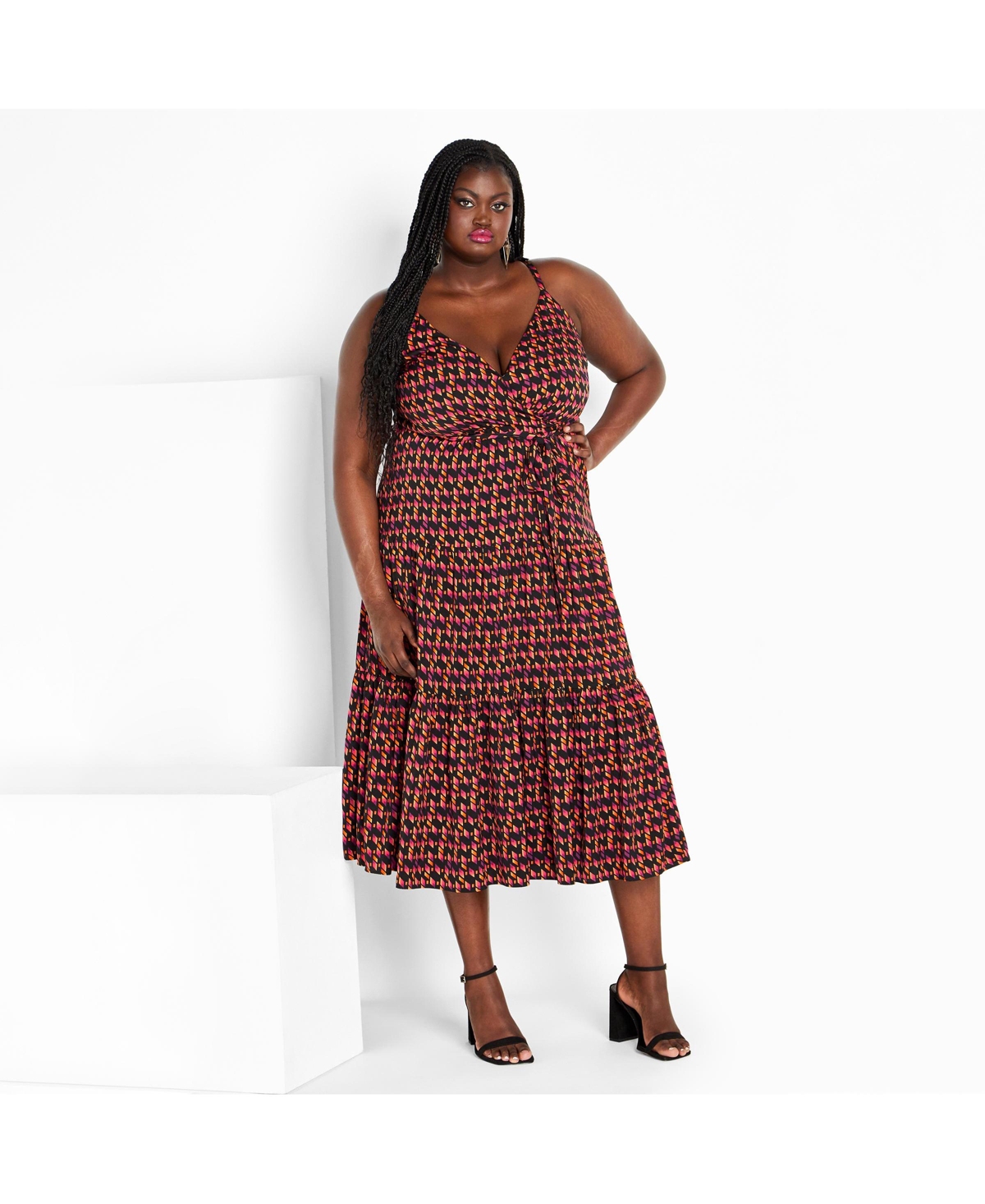 Click here for City Chic Plus Size Priya Maxi Dress - Print prices