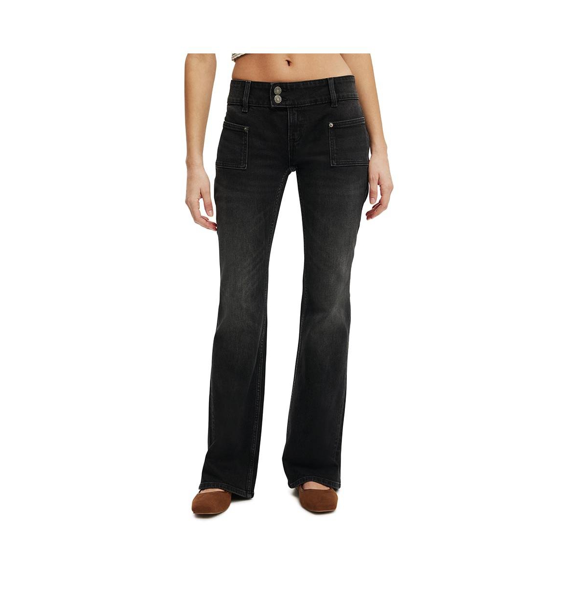 Click here for Cotton On Womens Low Rise Bootcut Jean - Stitch re... prices