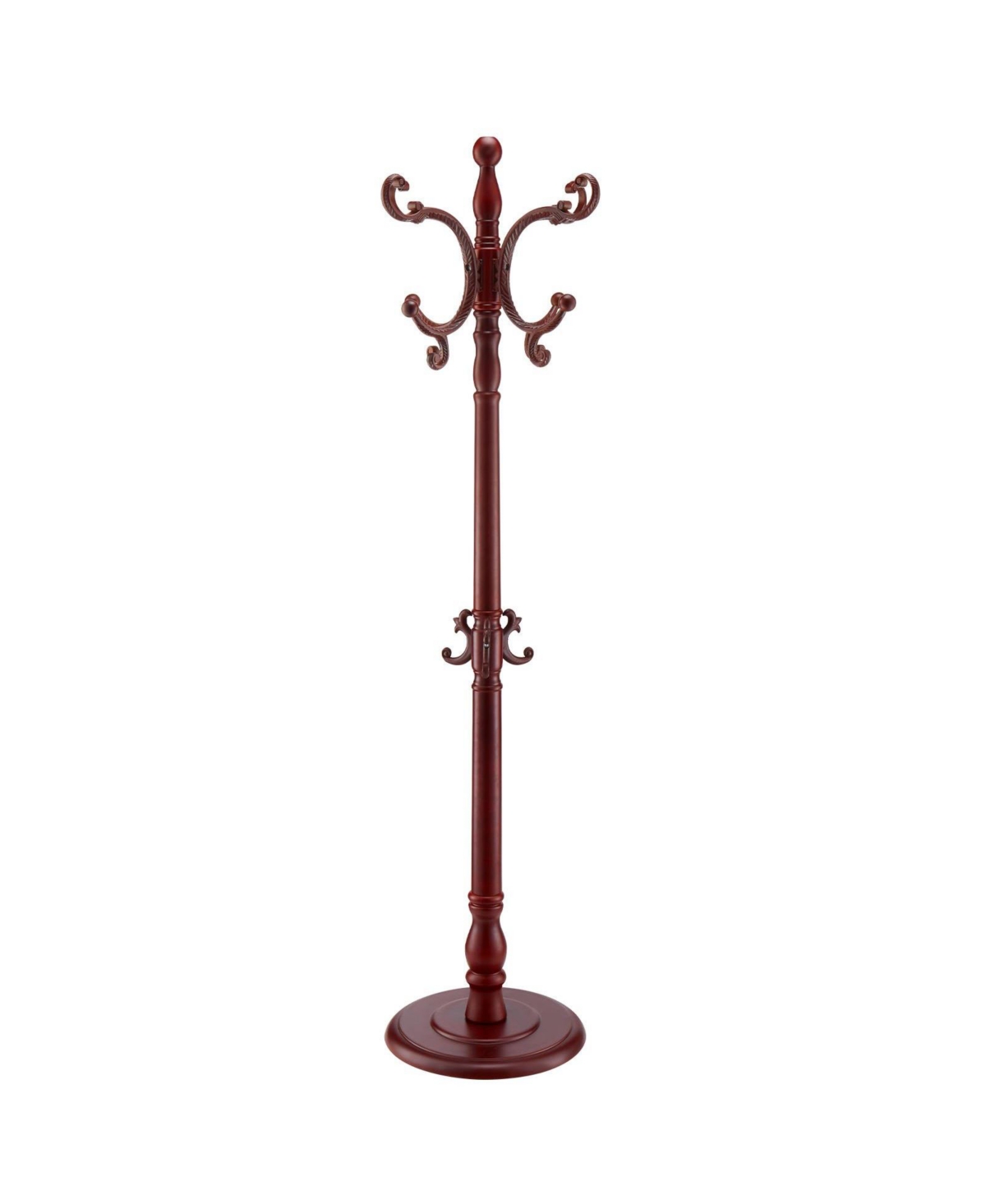 Click here for Slickblue Wooden Freestanding Coat Rack with Large... prices