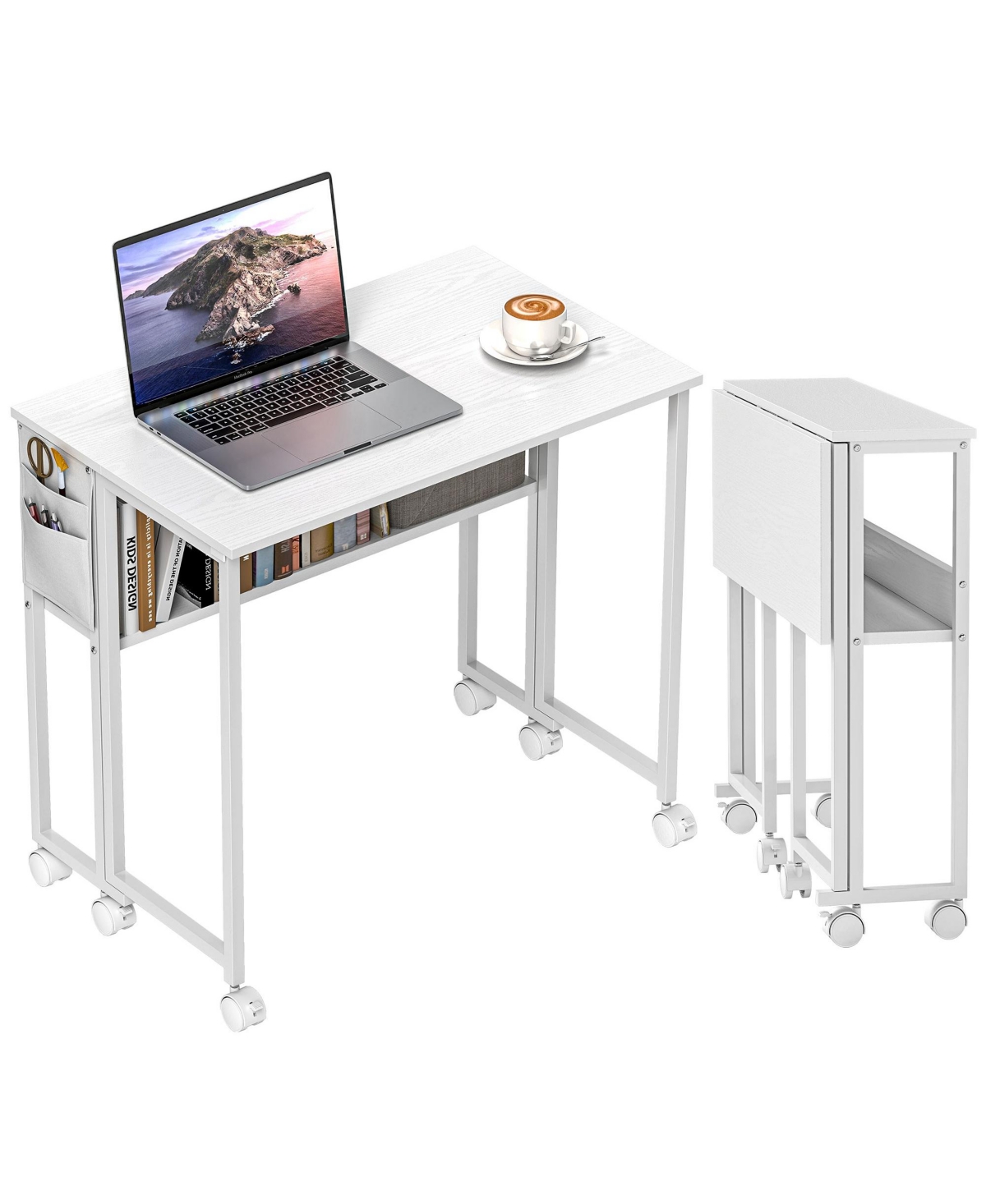 Click here for Homcom Small Folding Desk Foldable Computer Desk w... prices
