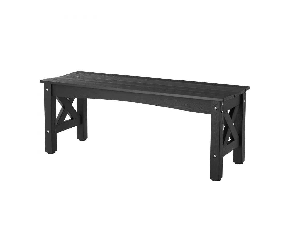 Click here for Black Weatherproof Plastic Patio Bench 44.5"... prices