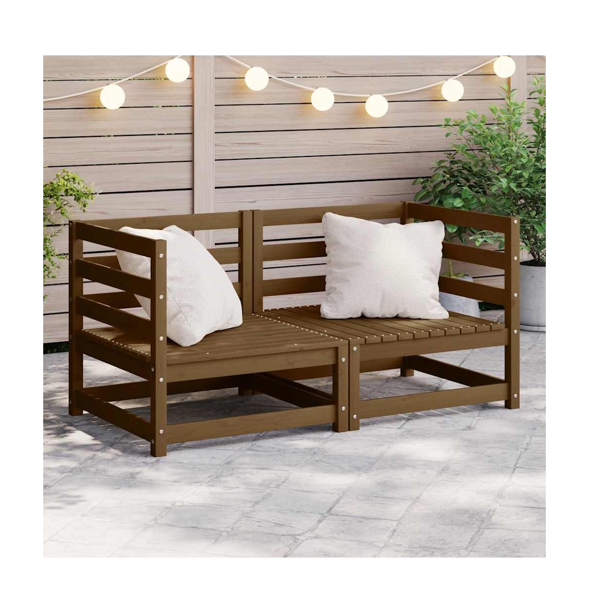 Click here for Corner Sofa Honey brown Solid pine wood 27.6 in x... prices