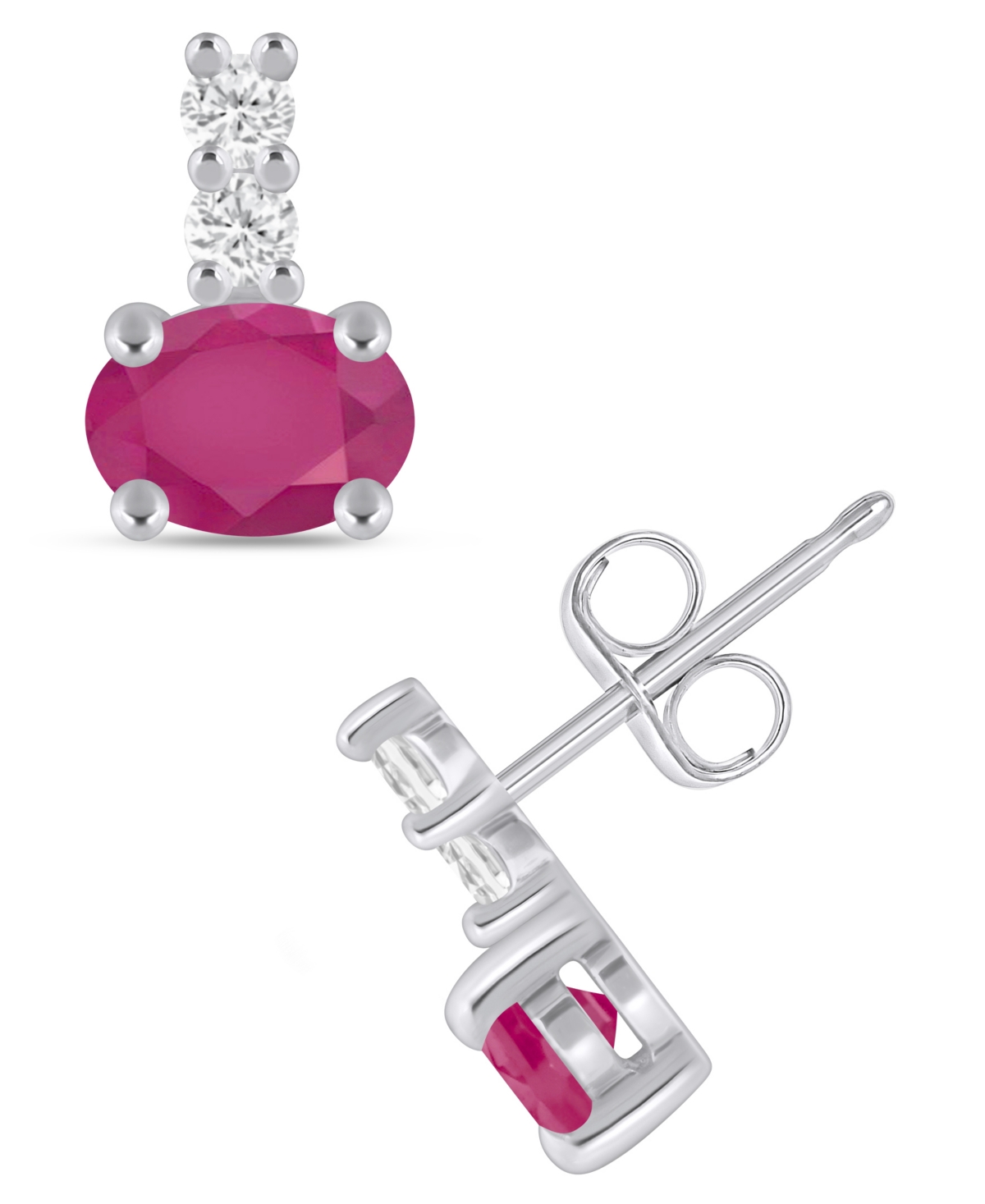 Click here for Macys Gemstone and Diamond (1/8 ct. t.w.) Earrings... prices
