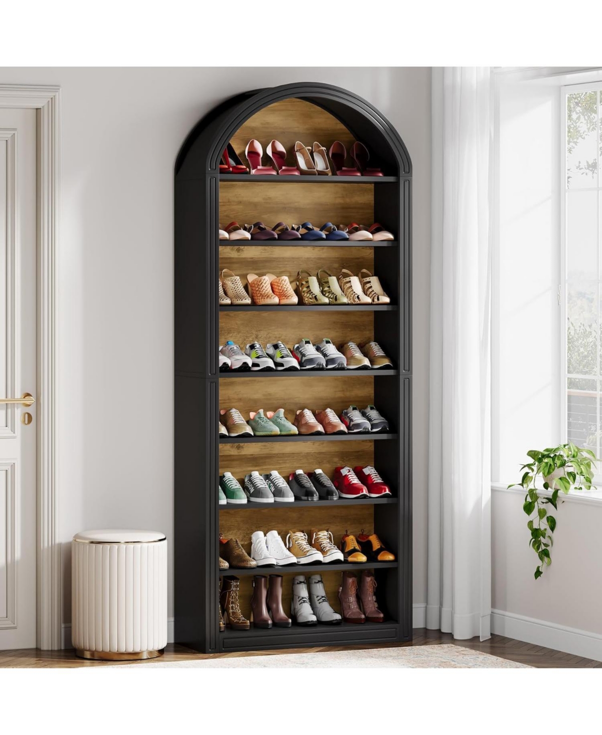 Click here for Tribesigns Shoe Storage Cabinet  8-Tier Tall Shoe... prices