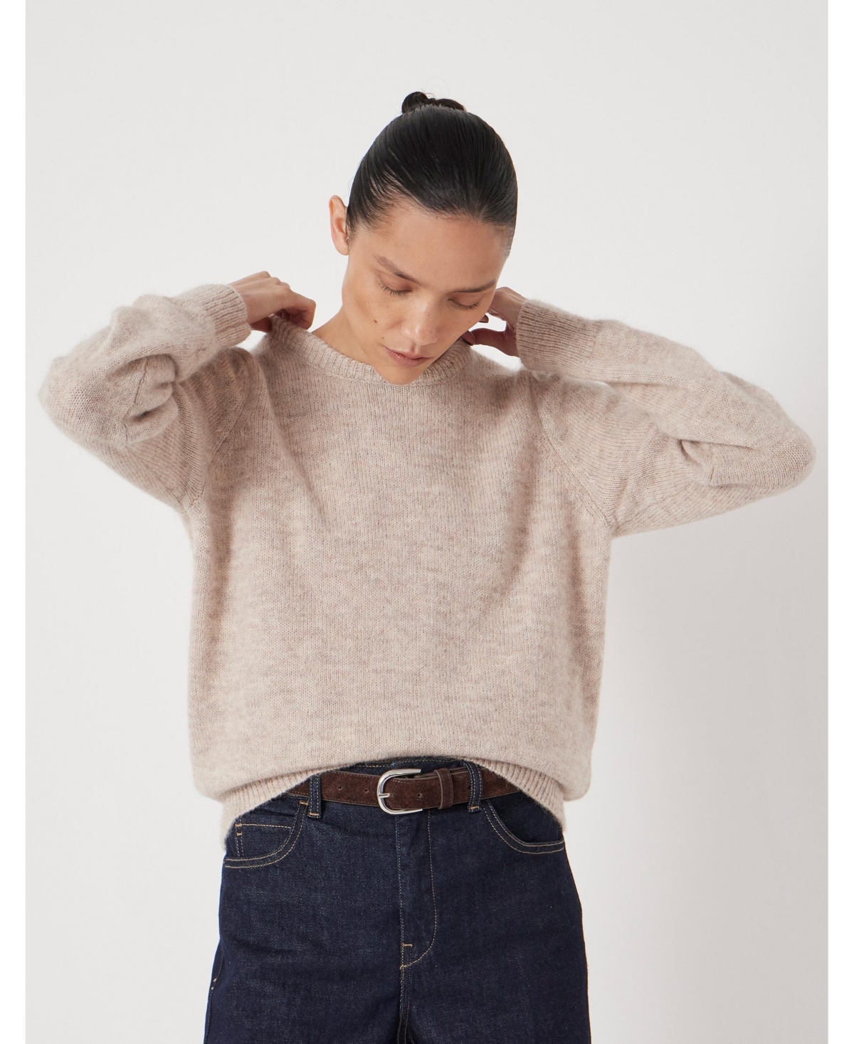 Click here for Hush Womens Emily V-Neck Puff Sleeve Top - Off whi... prices