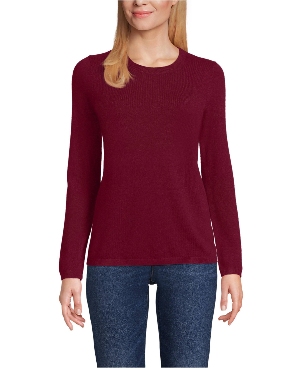 Click here for Lands End Womens Cashmere Sweater - Dusty shiraz prices