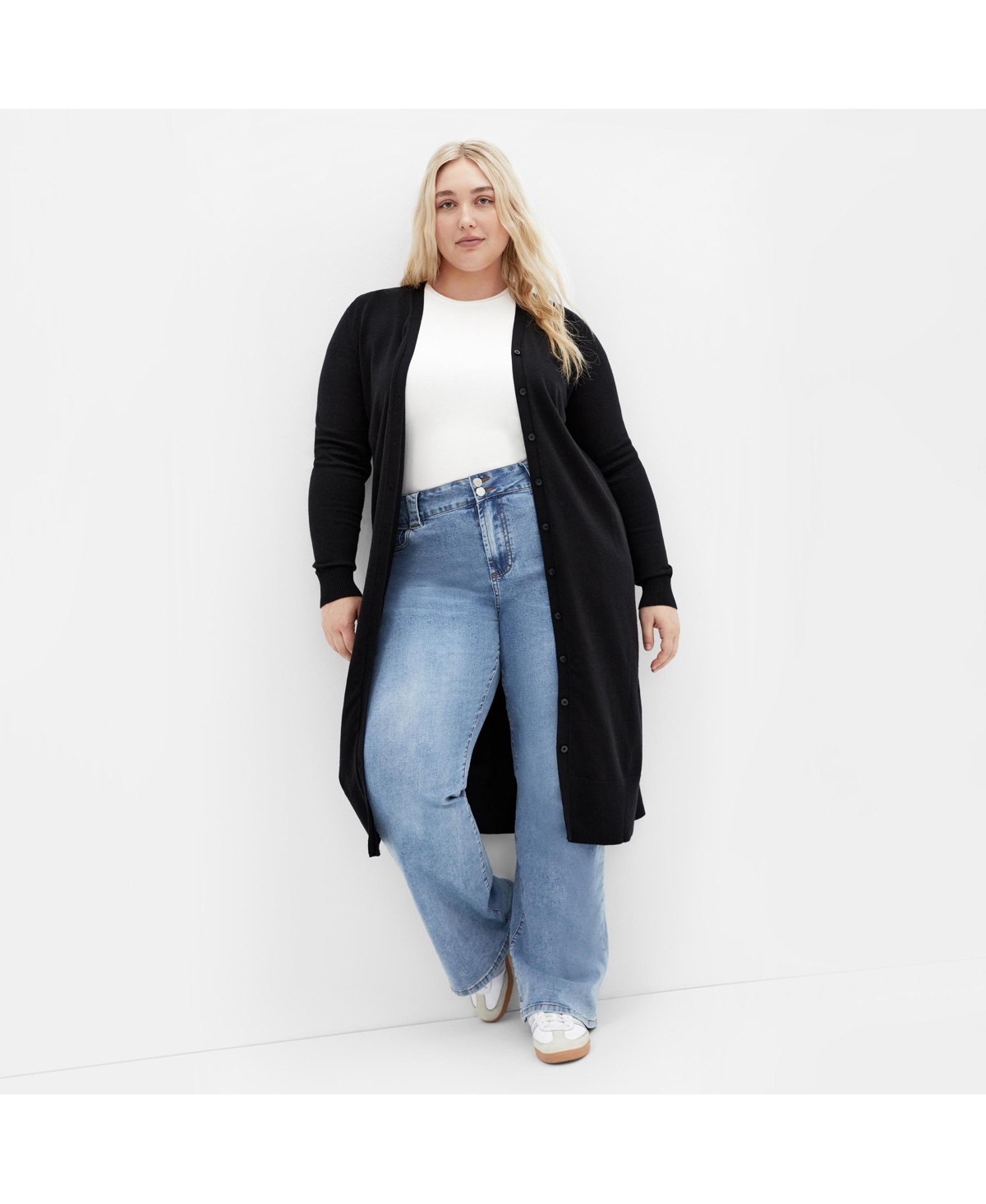 Click here for City Chic Womens Josie Knit Cardigan - Black prices