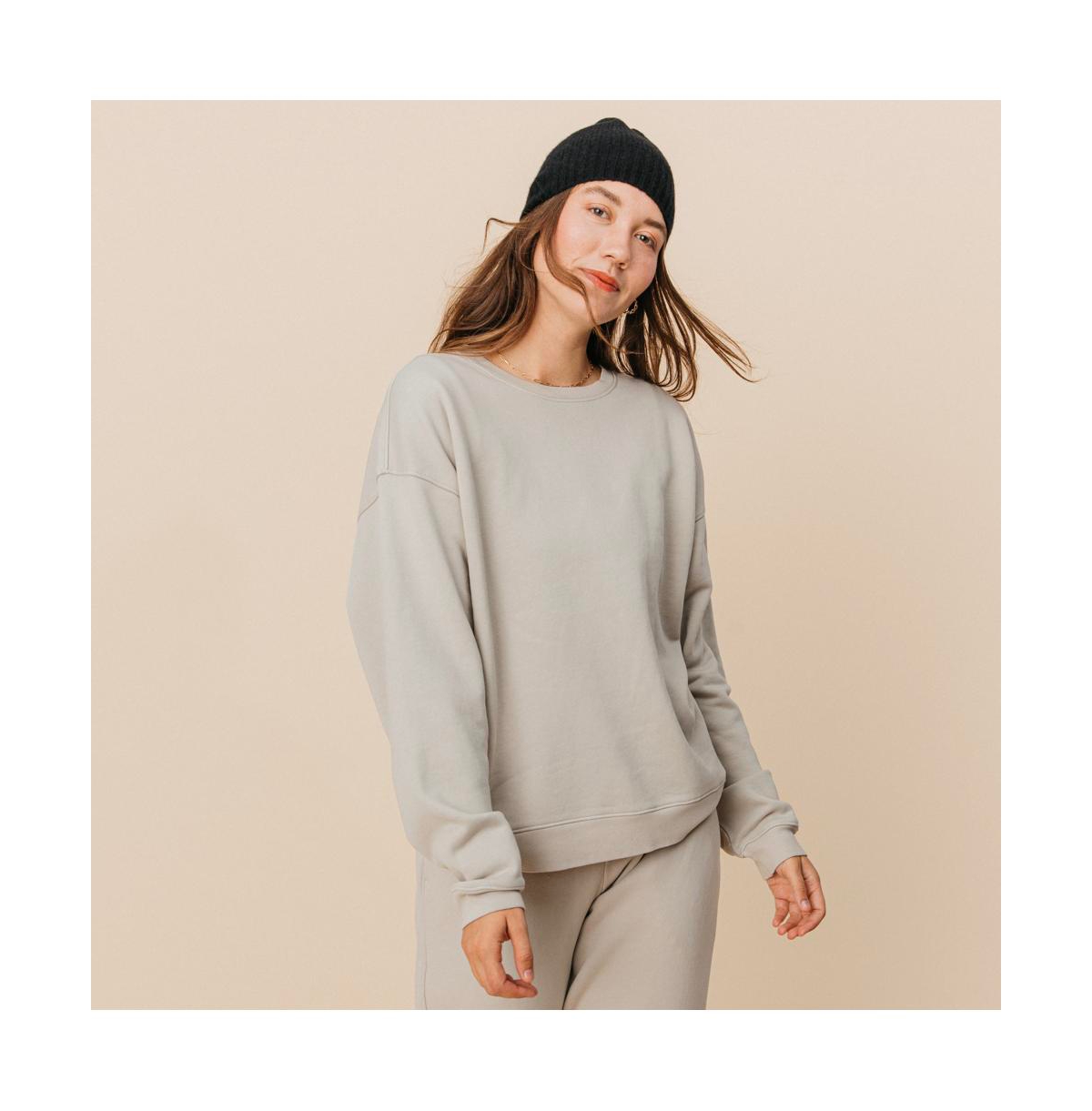 Click here for Ocio Plus Size Organic Cotton Teddy Oversized Crew... prices