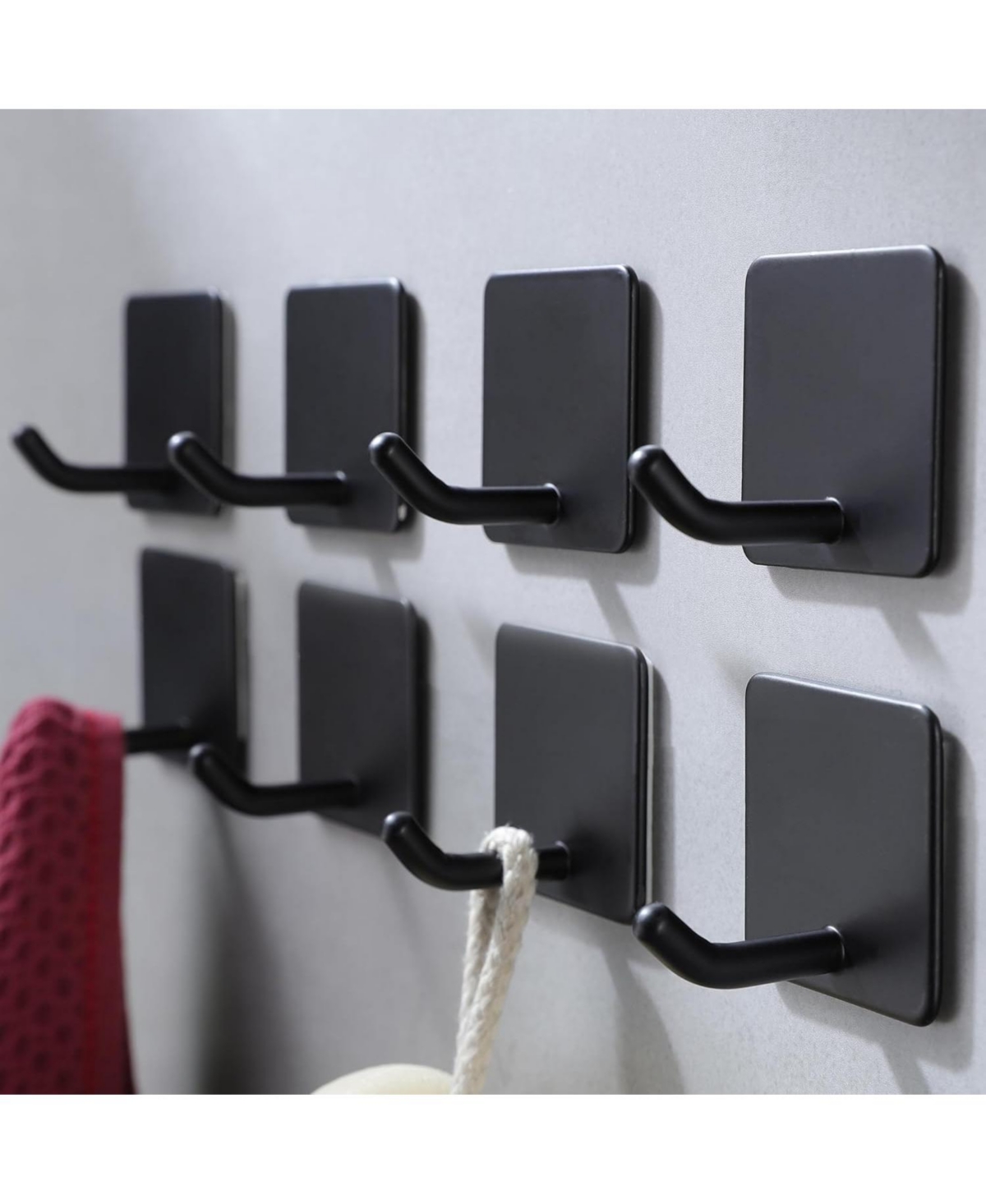 Click here for 8 Pack Towel Hooks - Adhesive Wall Hooks for Hangi... prices