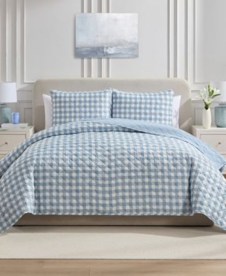 Click here for Vcny Home Gingham Microfiber Quilt Sets prices