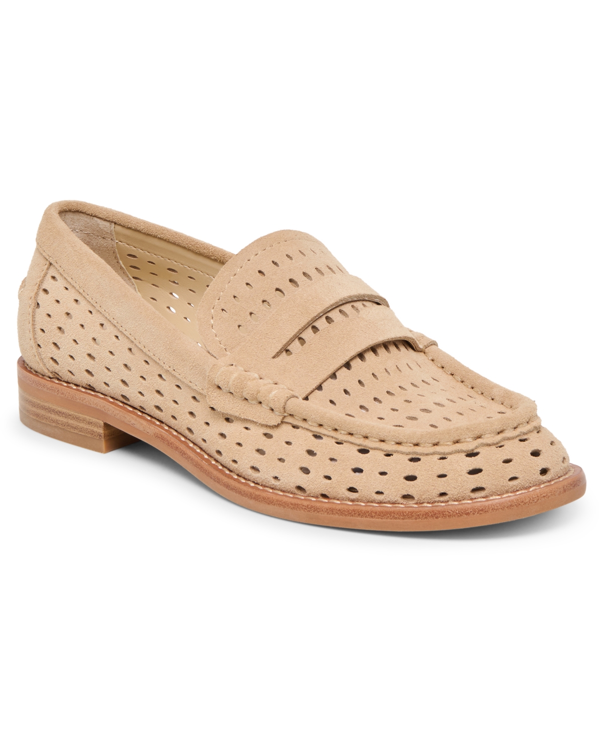 Click here for Dolce Vita Womens Wonda Round-Toe Perforated Loafe... prices