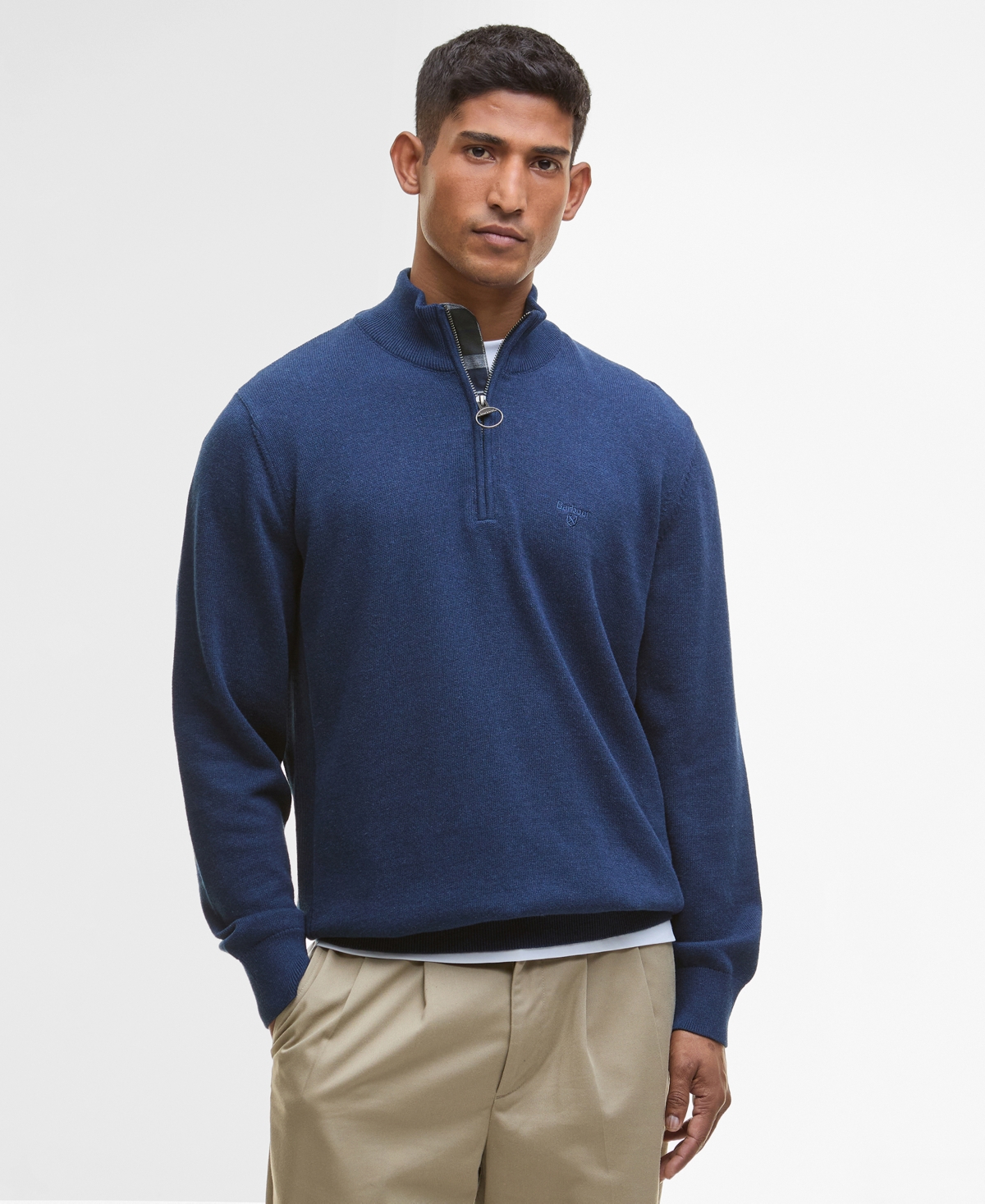 Click here for Barbour Mens Half-Zip Sweater - Winter Moss prices