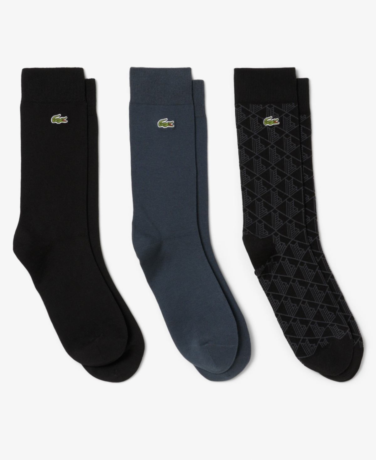 Click here for Lacoste Unisex 3-Pack High Height Crew Socks Set -... prices
