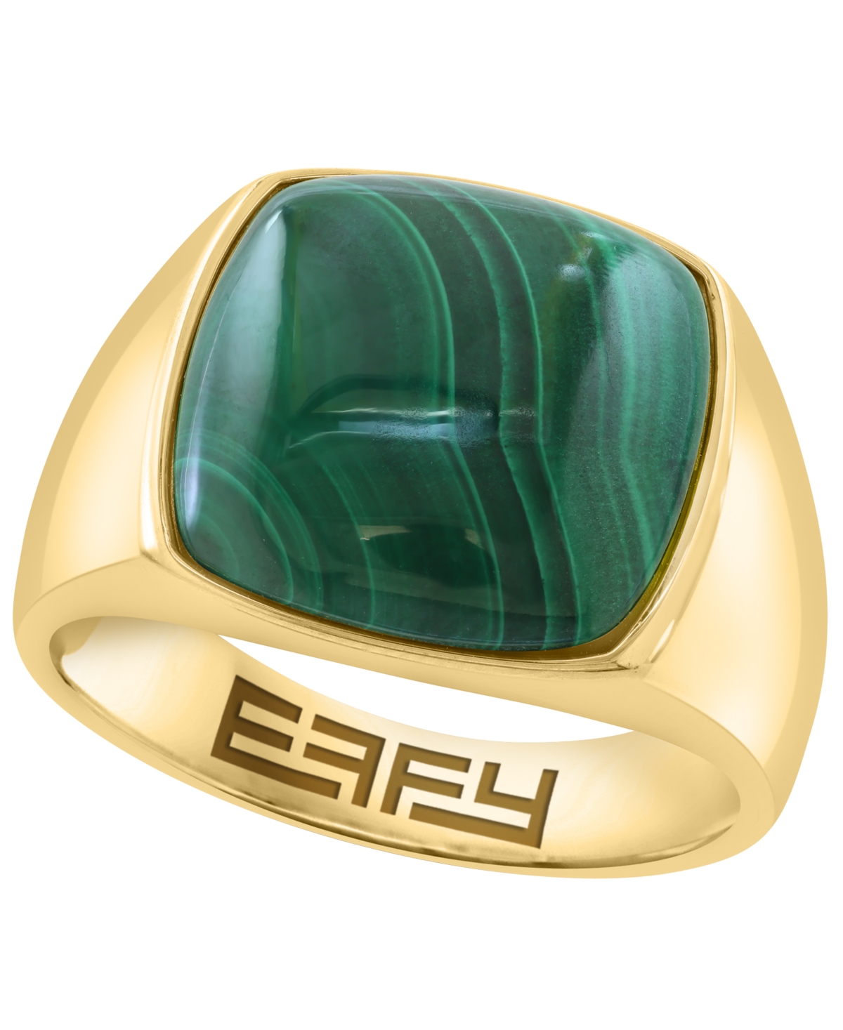 Click here for Effy Collection Mens Malachite Ring in Gold Over S... prices