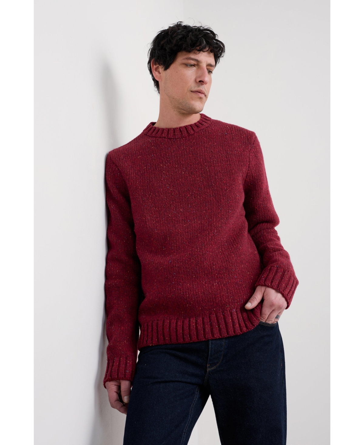 Click here for Seasalt Cornwall Mens Bizen Sweater - Conker prices