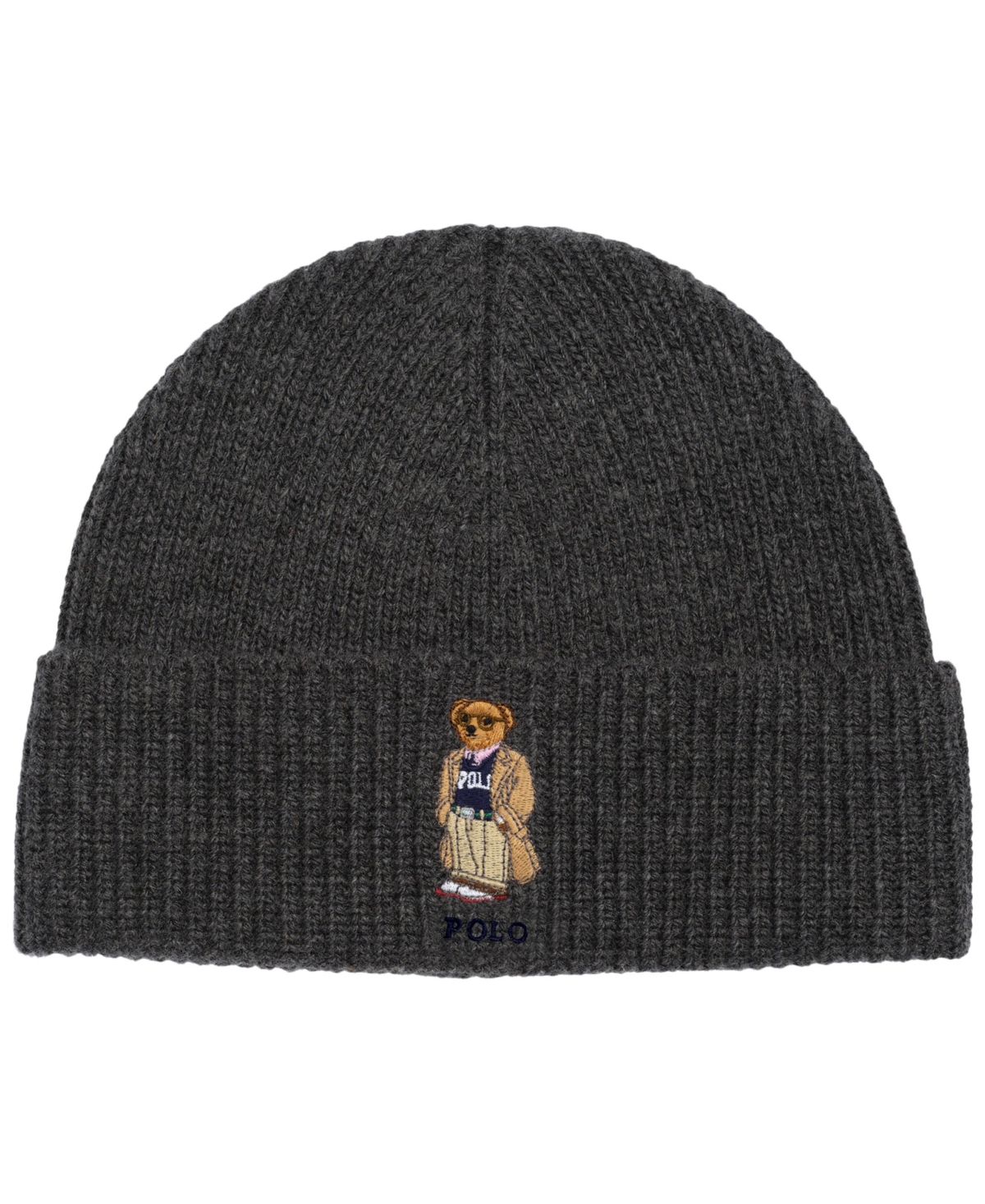 Click here for Polo Ralph Lauren Mens Polo Bear Beanie - Gray prices