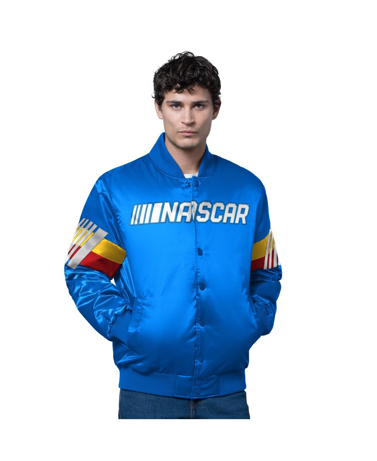 Click here for Starter Mens Blue Nascar Triple Option Satin Varsi... prices