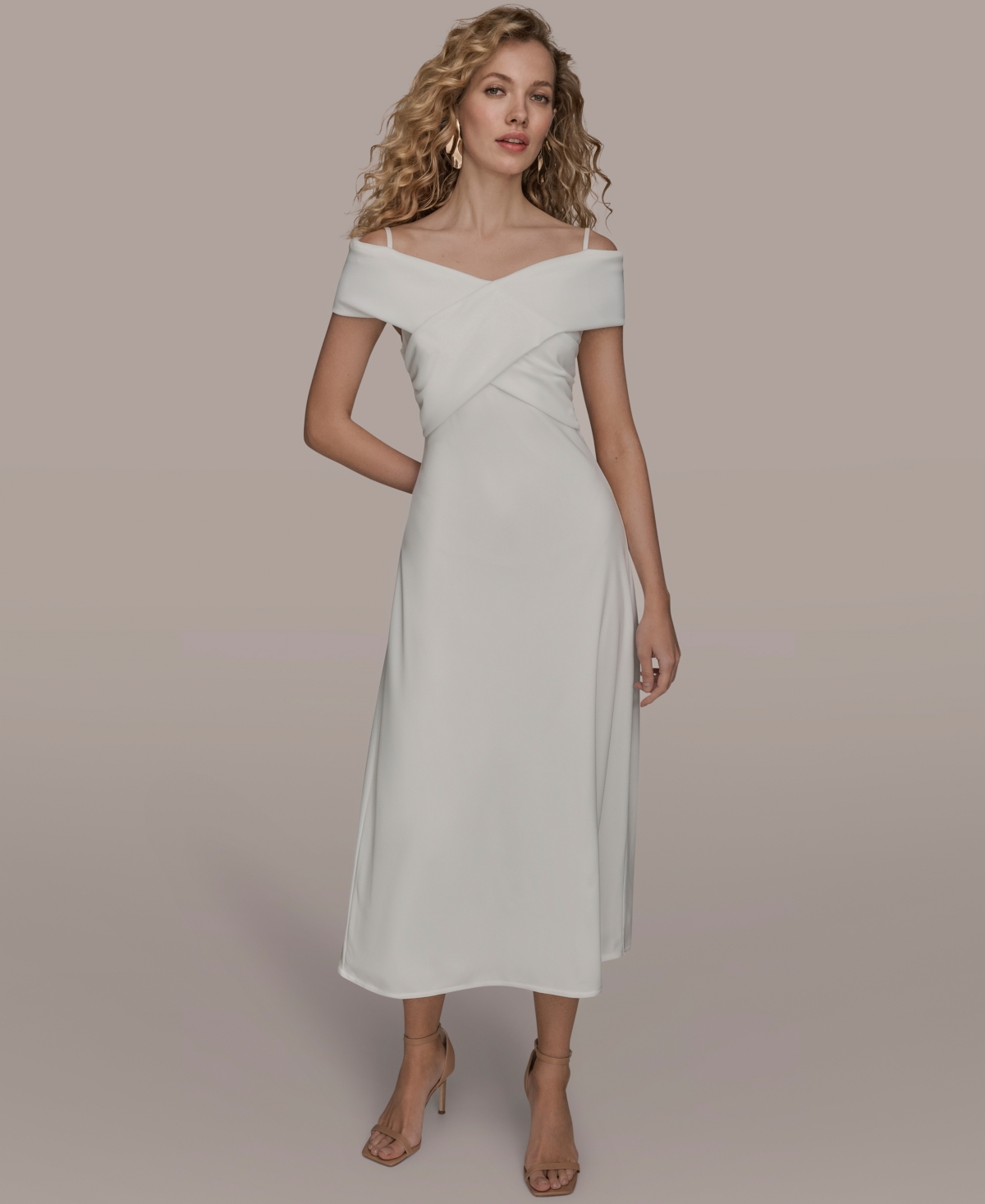 Click here for Donna Karan New York Womens Criss-Cross Off-Should... prices