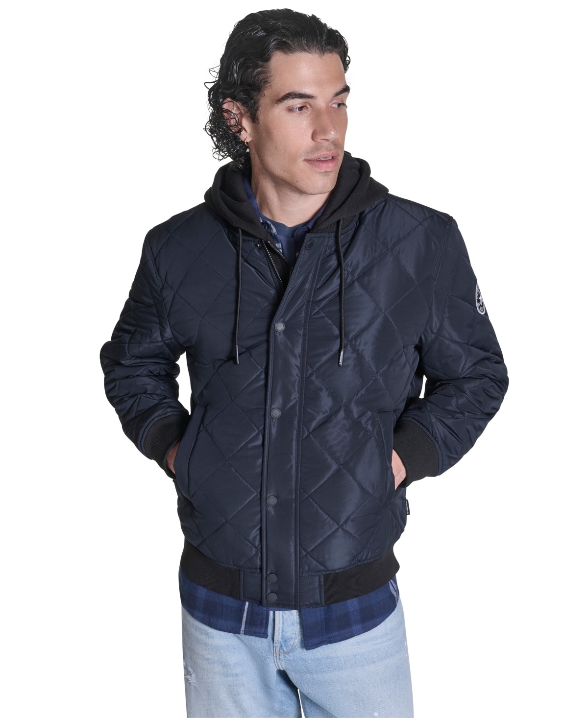 Click here for Converse Mens Diamond Quilted Baseball Bomber Jack... prices
