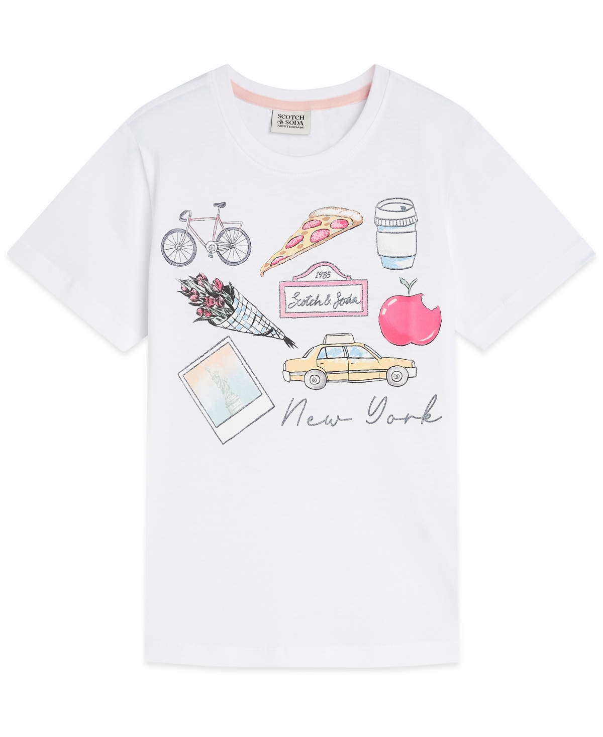 Click here for Scotch & Soda Girls 7-16 New York Graphic Print T-... prices