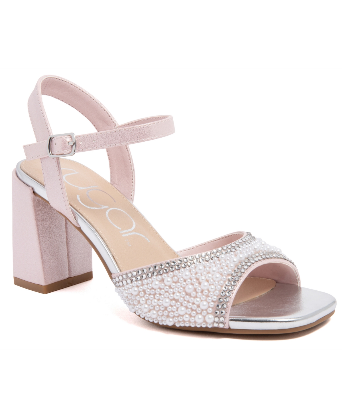Click here for Sugar Womens Gwenith Embellished Dress Sandals - P... prices