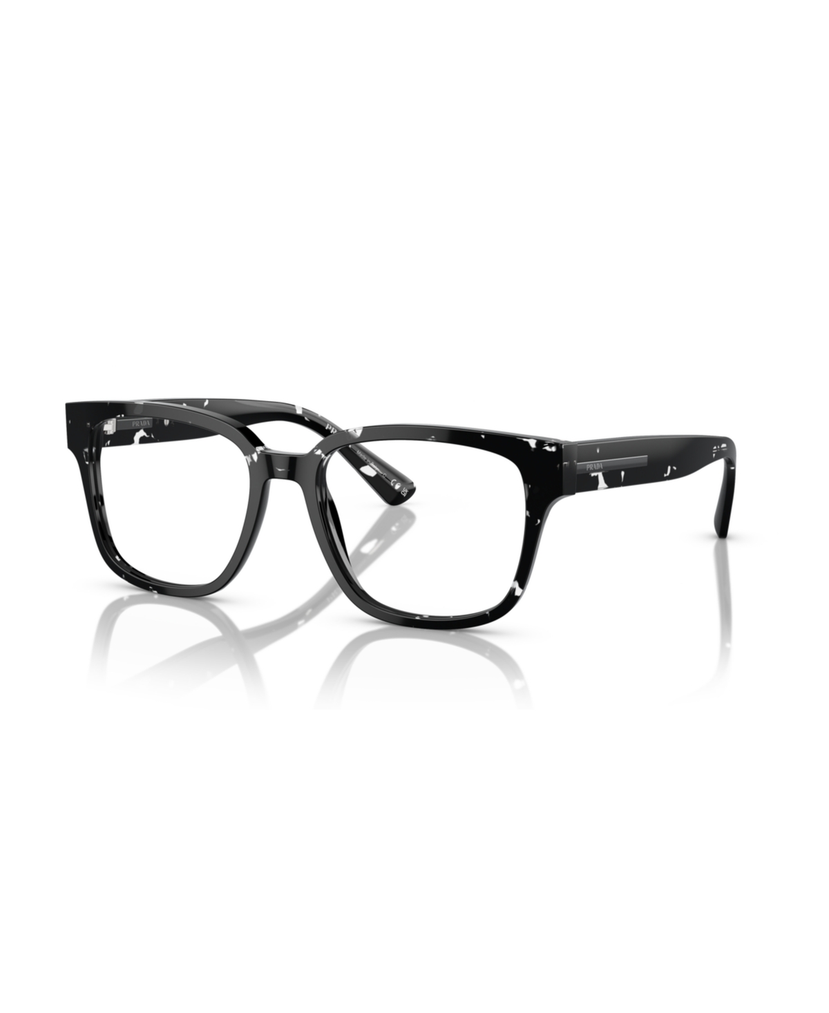 Click here for Prada Mens Square Eyeglasses  Pr A09V - Havana Bla... prices