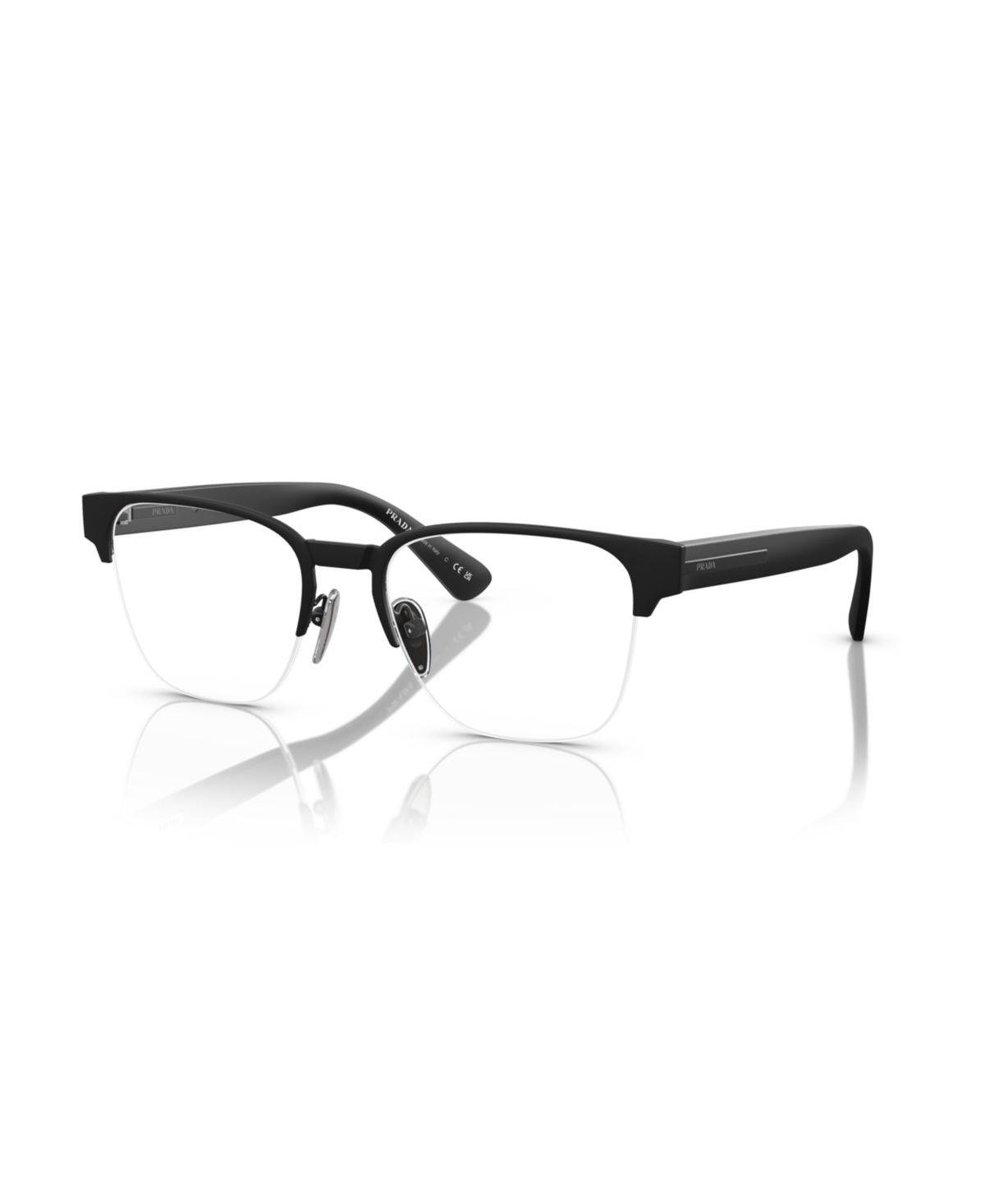 Click here for Prada Mens Square Eyeglasses  Pr A52V - Matte Blac... prices