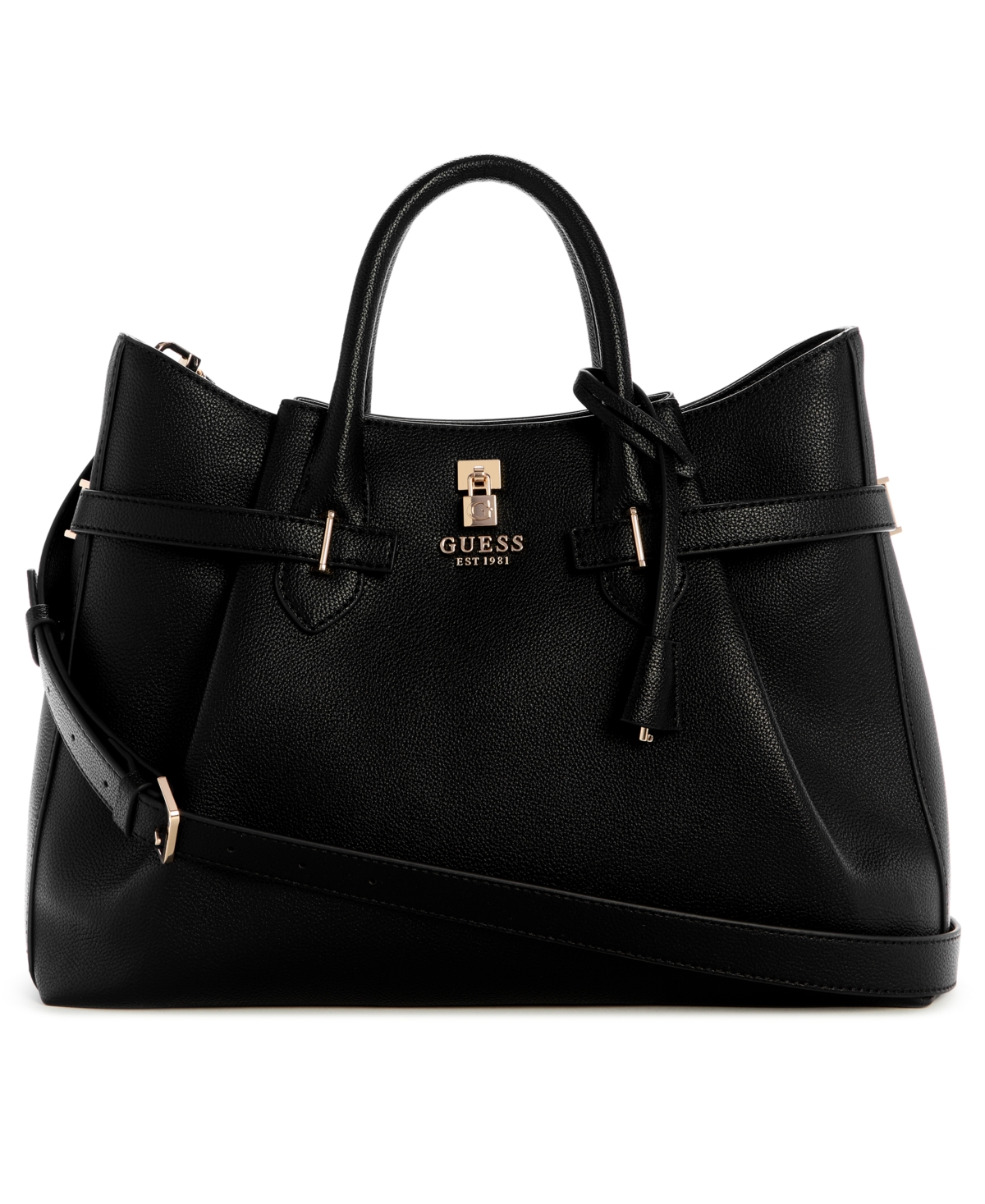 Click here for Guess Yesba Girlfriend Large Satchel Bag - Black prices