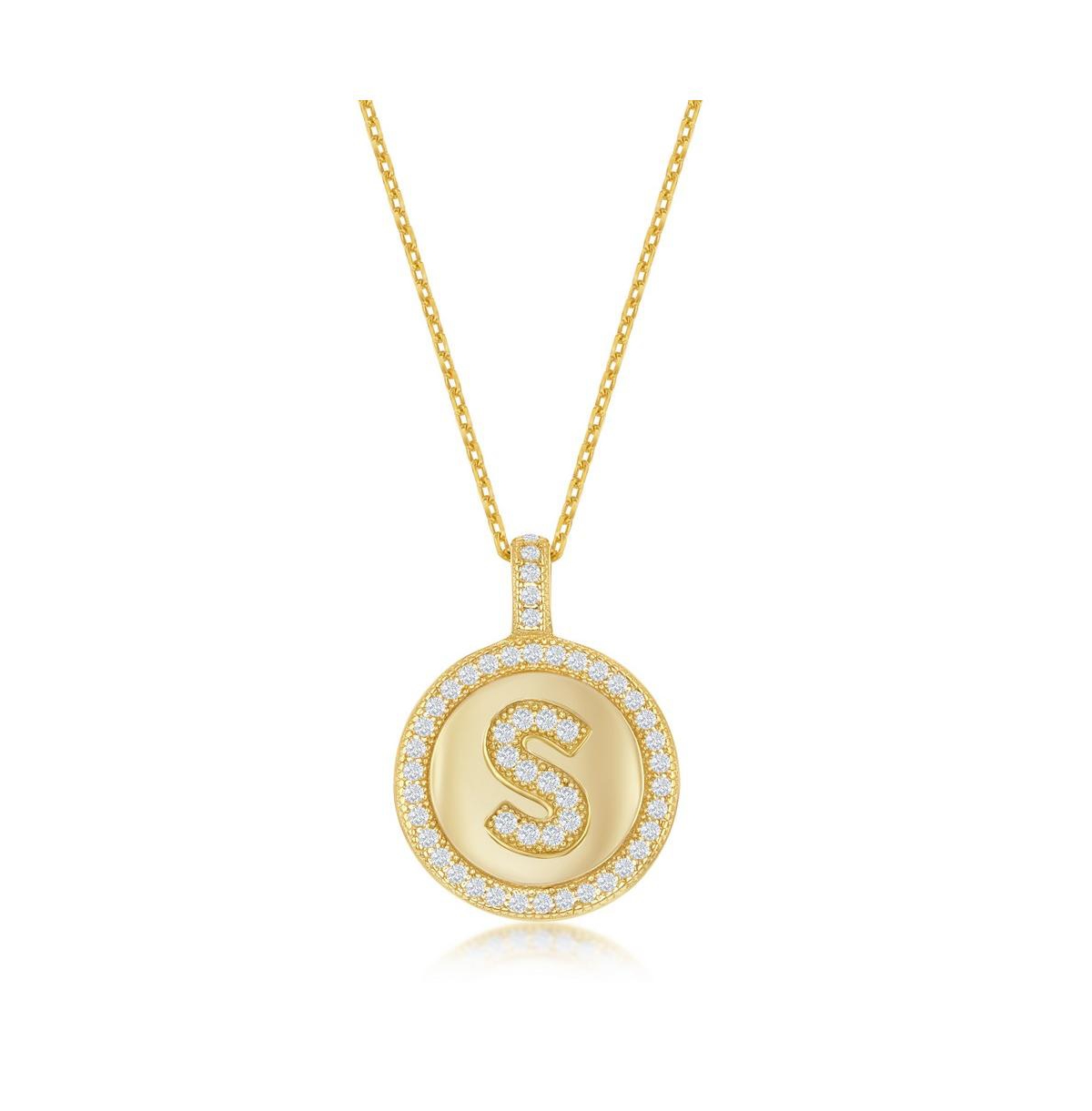 Click here for Simona Sterling Silver  Gold Plated Micro Pave Cz... prices