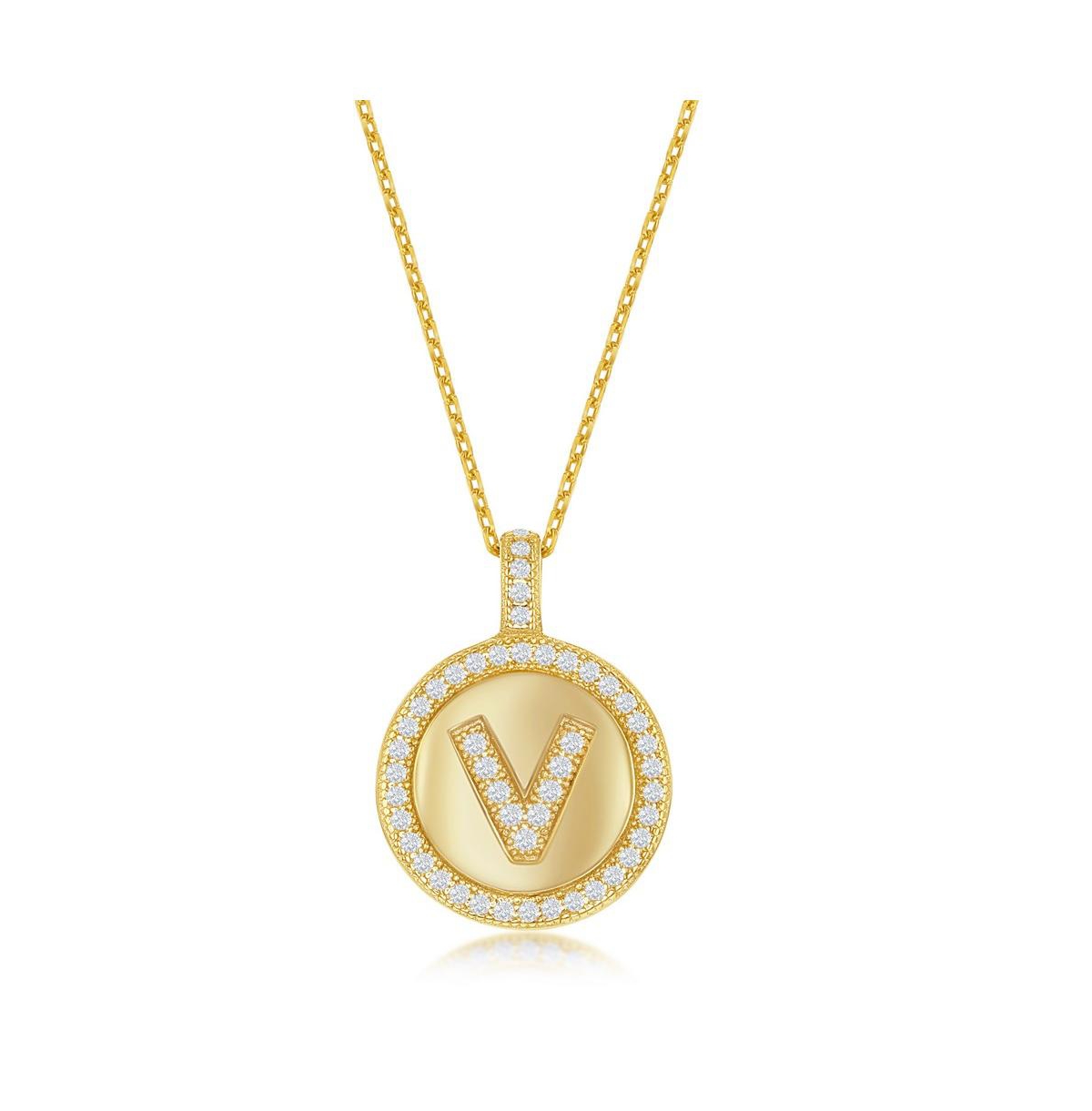 Click here for Simona Sterling Silver  Gold Plated Micro Pave Cz... prices