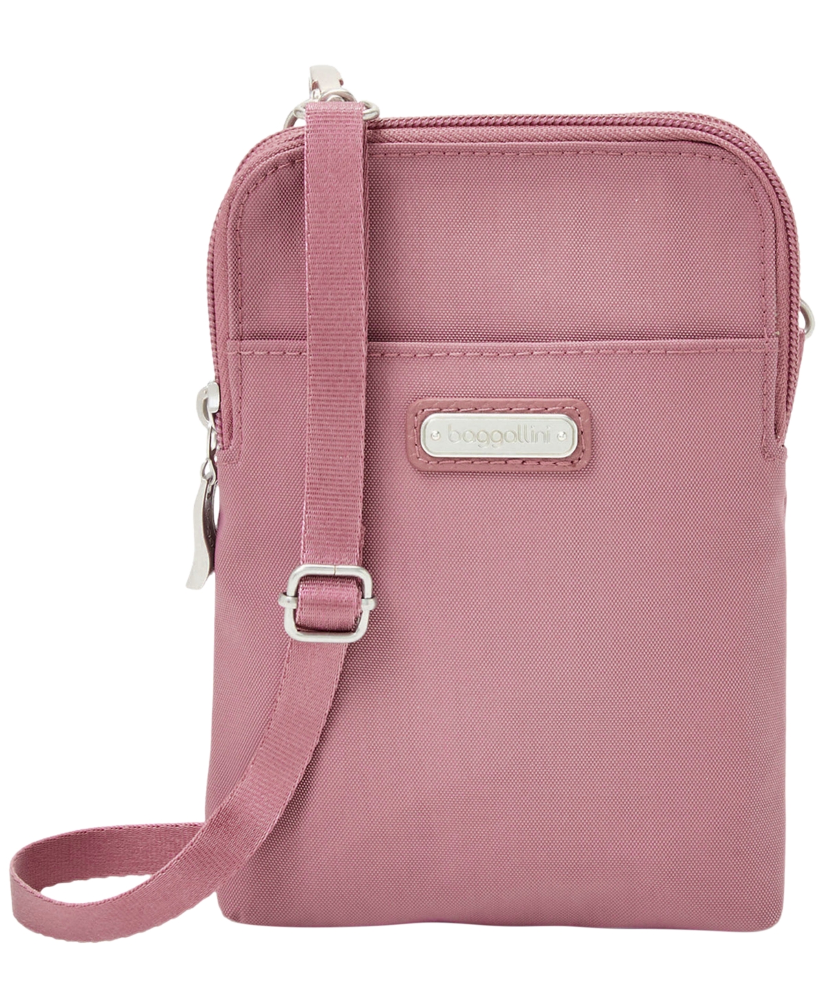 Click here for Take Two Rfid Bryant Crossbody - Dusty Mauve prices