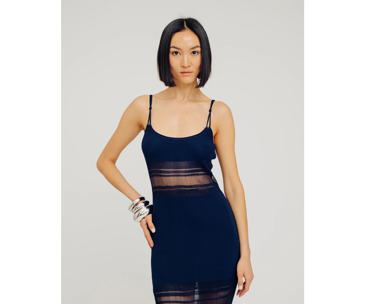 Click here for Torn By Ronny Kobo Womens Kimberly Dress - Navy prices