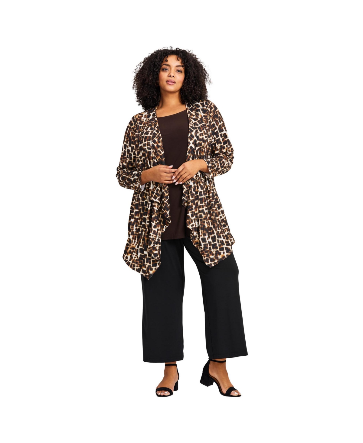 Click here for Avenue Womens Plus Size Cardigan with Tank Duet Sw... prices