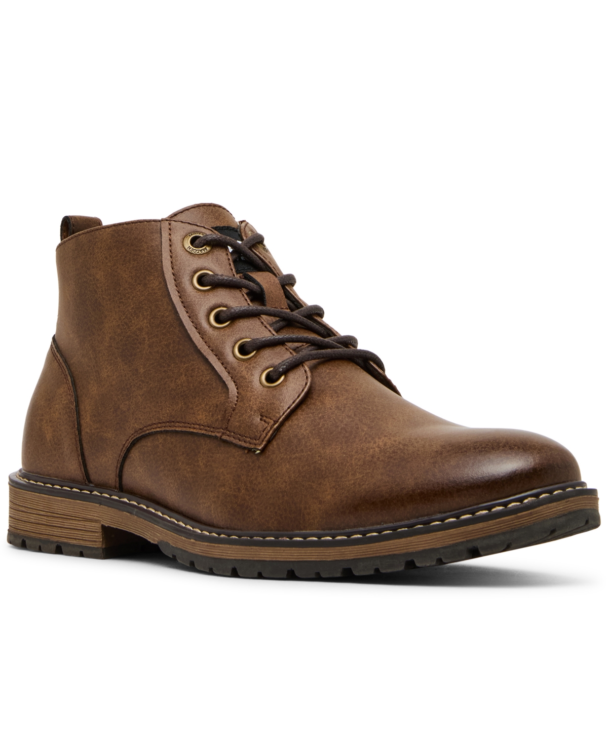 Click here for Steve Madden Mens Tradestar Lace Up Boots - Brown prices