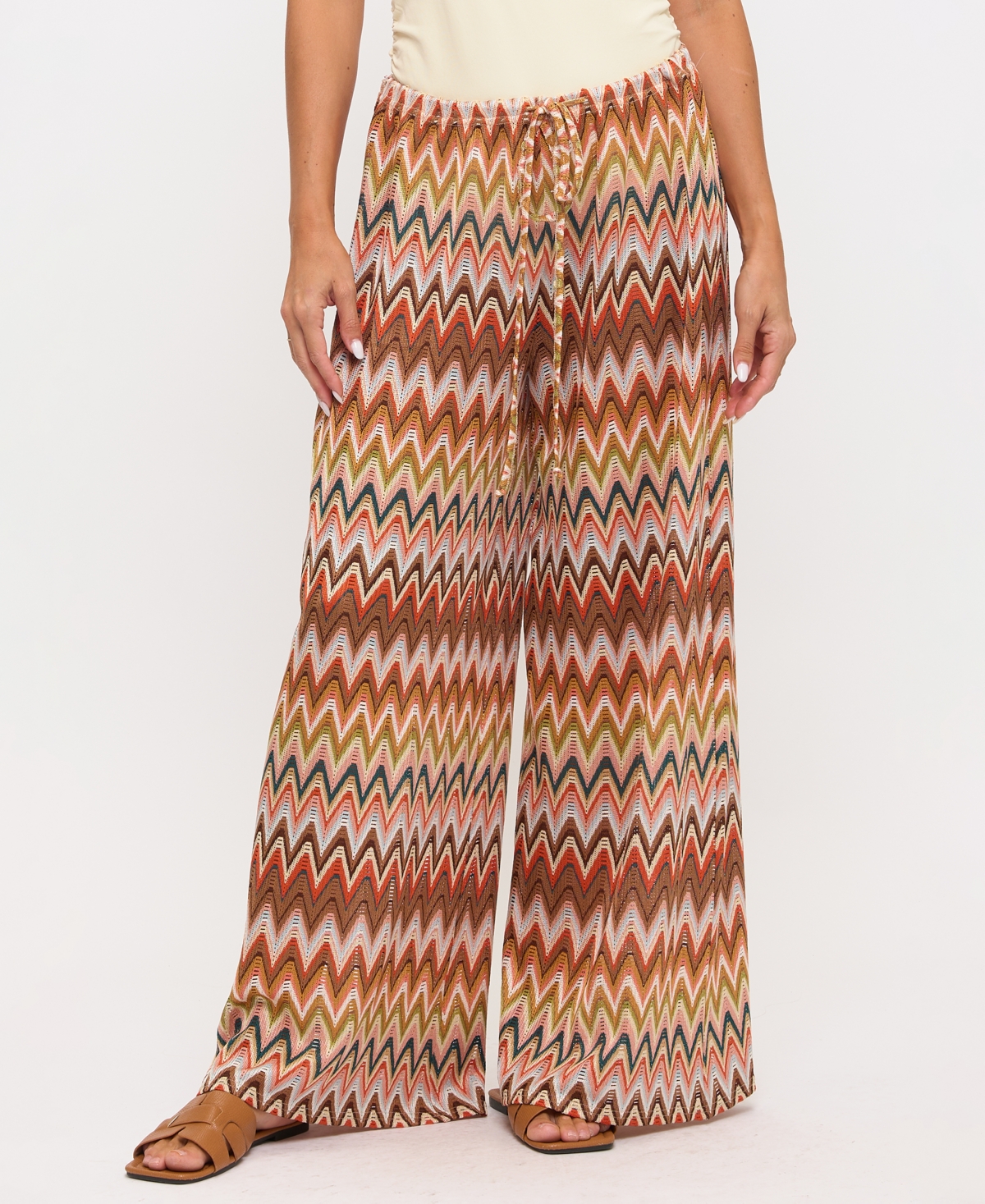 Click here for Dotti Womens Knit Sonic Wave Printed Wide Leg Swim... prices