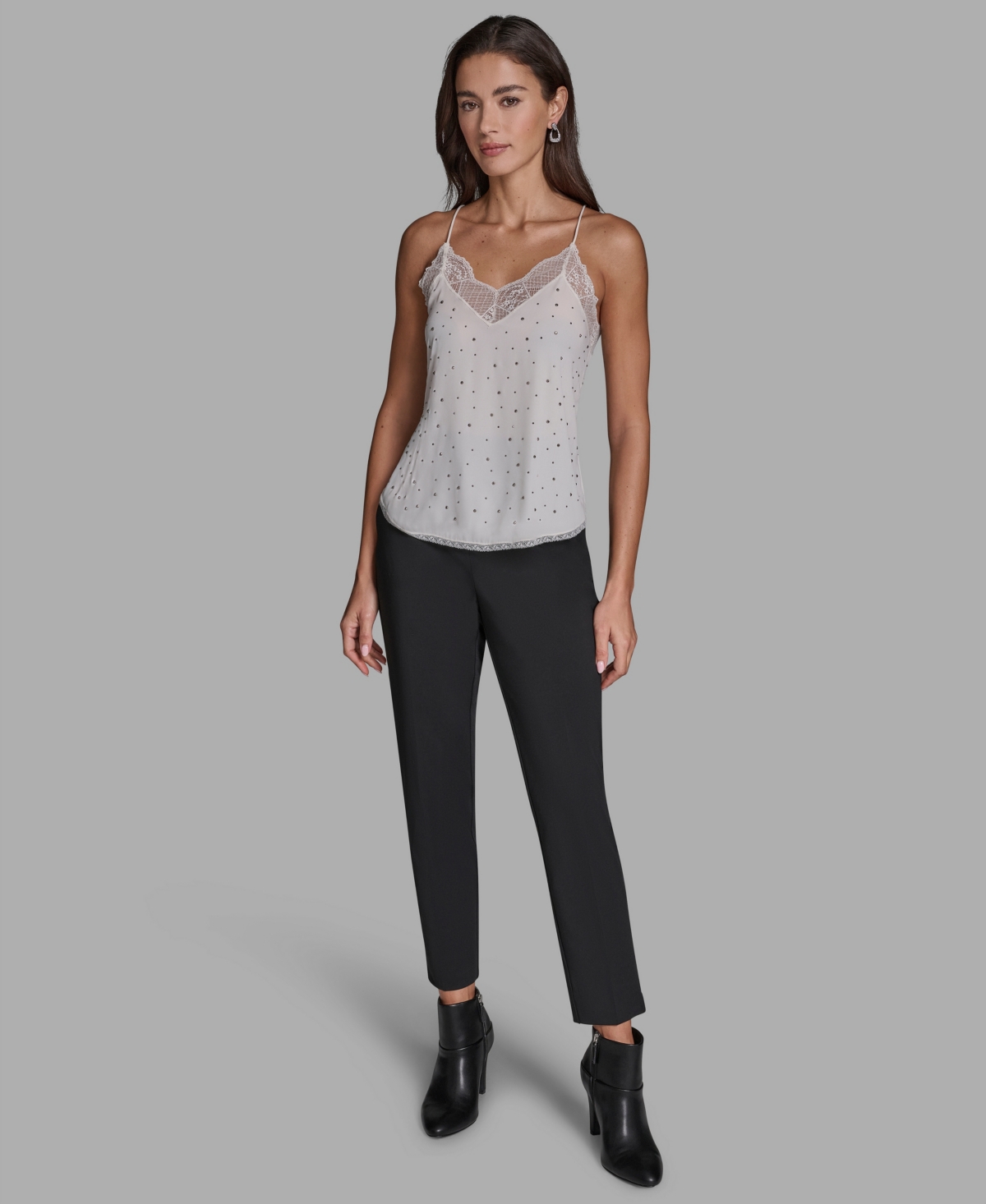 Click here for Bcbg Womens Hot Fix Lace Camisole - Black prices