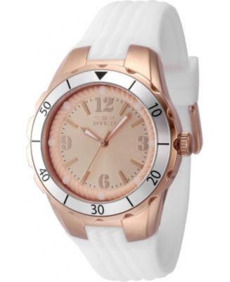 Invicta Women's 48853 Angel Quartz PC21 Rose Gold Dial Watch - Macy's