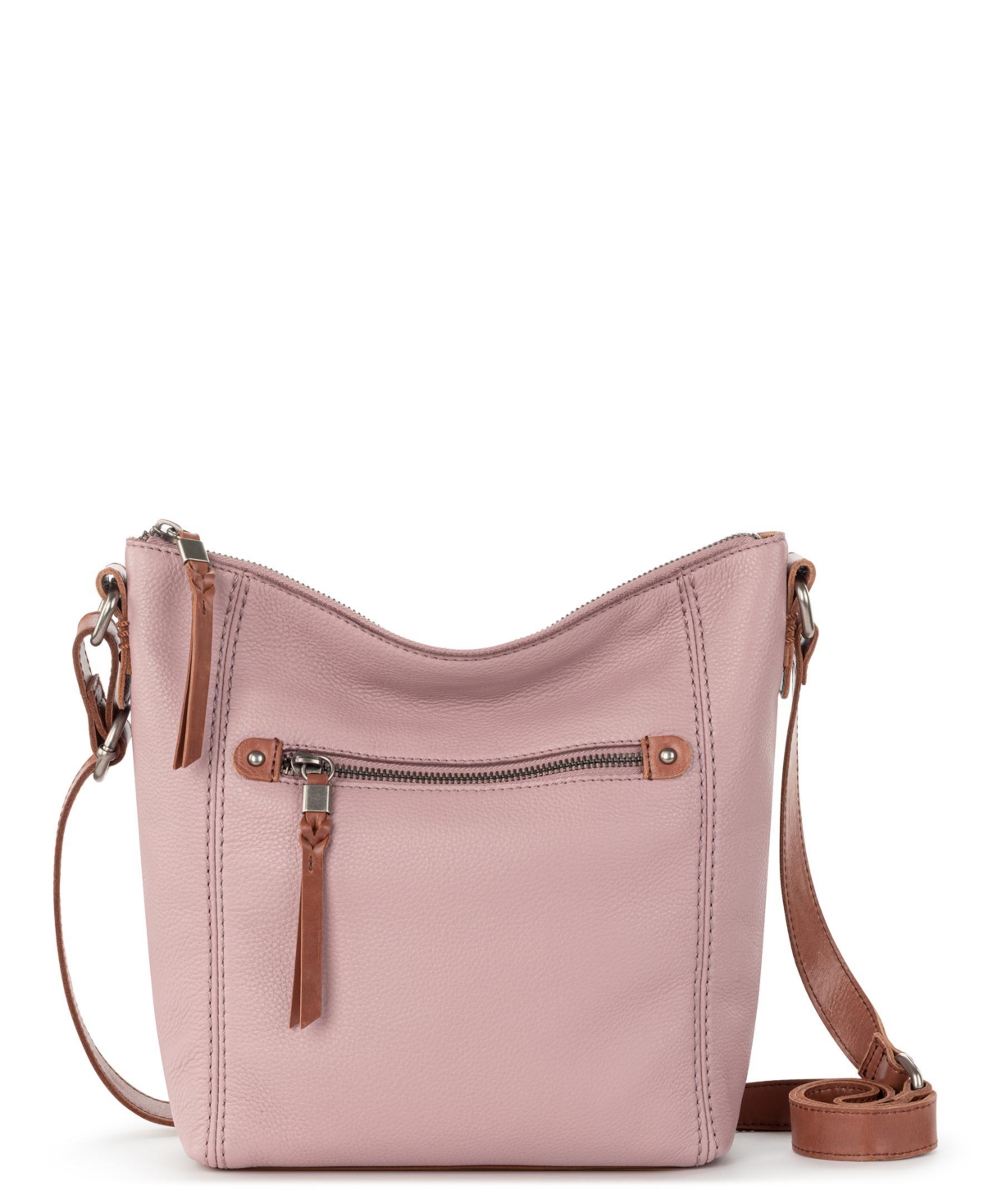 Click here for The Sak Ashland Leather Small Crossbody Bag - Rose... prices